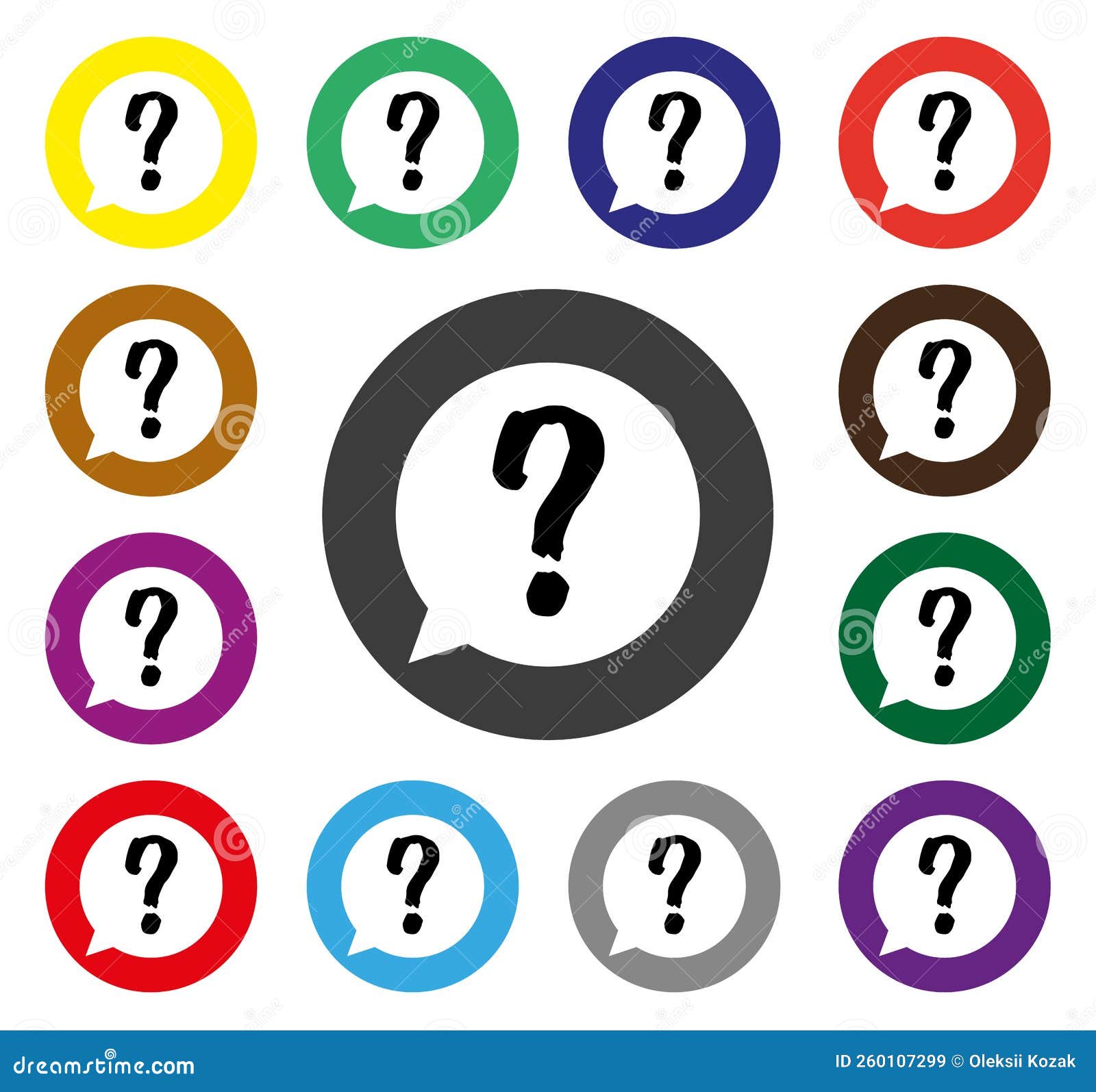 Pregunta De Mensaje Contorno Iconos Planos De Varios Colores En Fondos ... Pregunta De Mensaje Contorno Iconos Planos De Varios Colores En Fondos ...