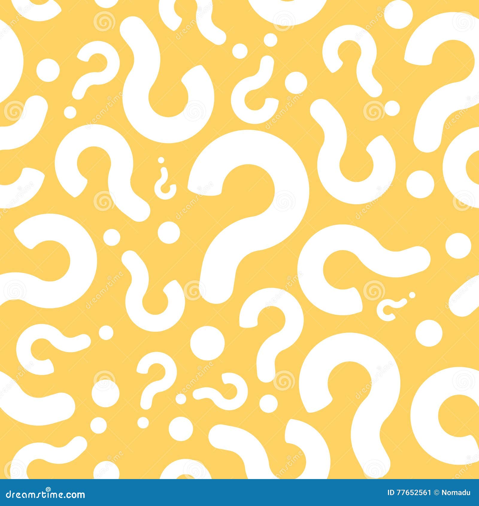 Pregunta Inconsútil Mark Dialog Background Ilustración del Vector ...