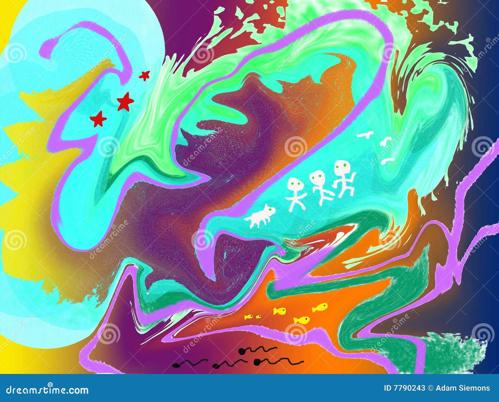 Prehistoric abstract stock illustration. Illustration of prehistoric ...