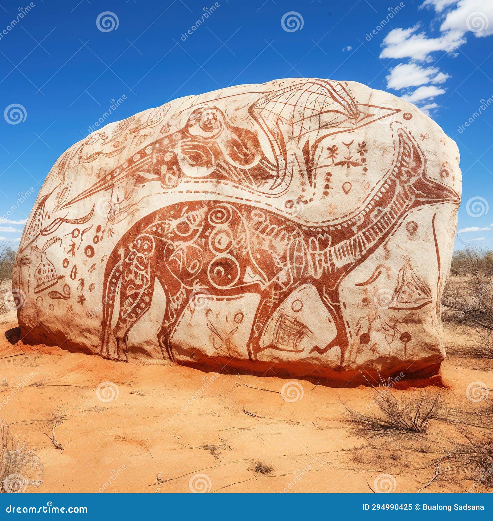Prehistoric Animals 3d Abstract Design Royalty-Free Stock Photography ...