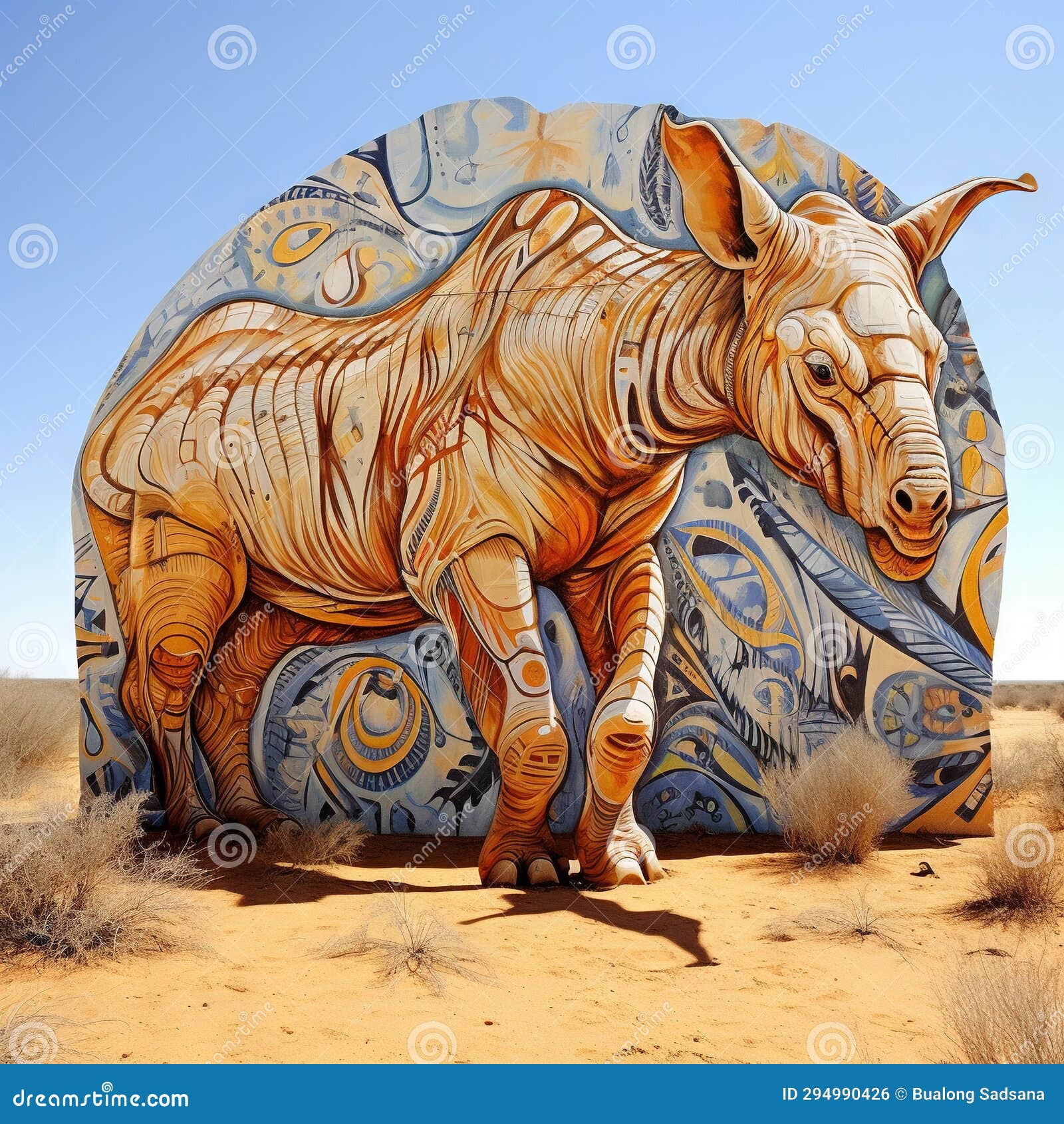 Prehistoric Animals 3d Abstract Design Royalty-Free Stock Photography ...