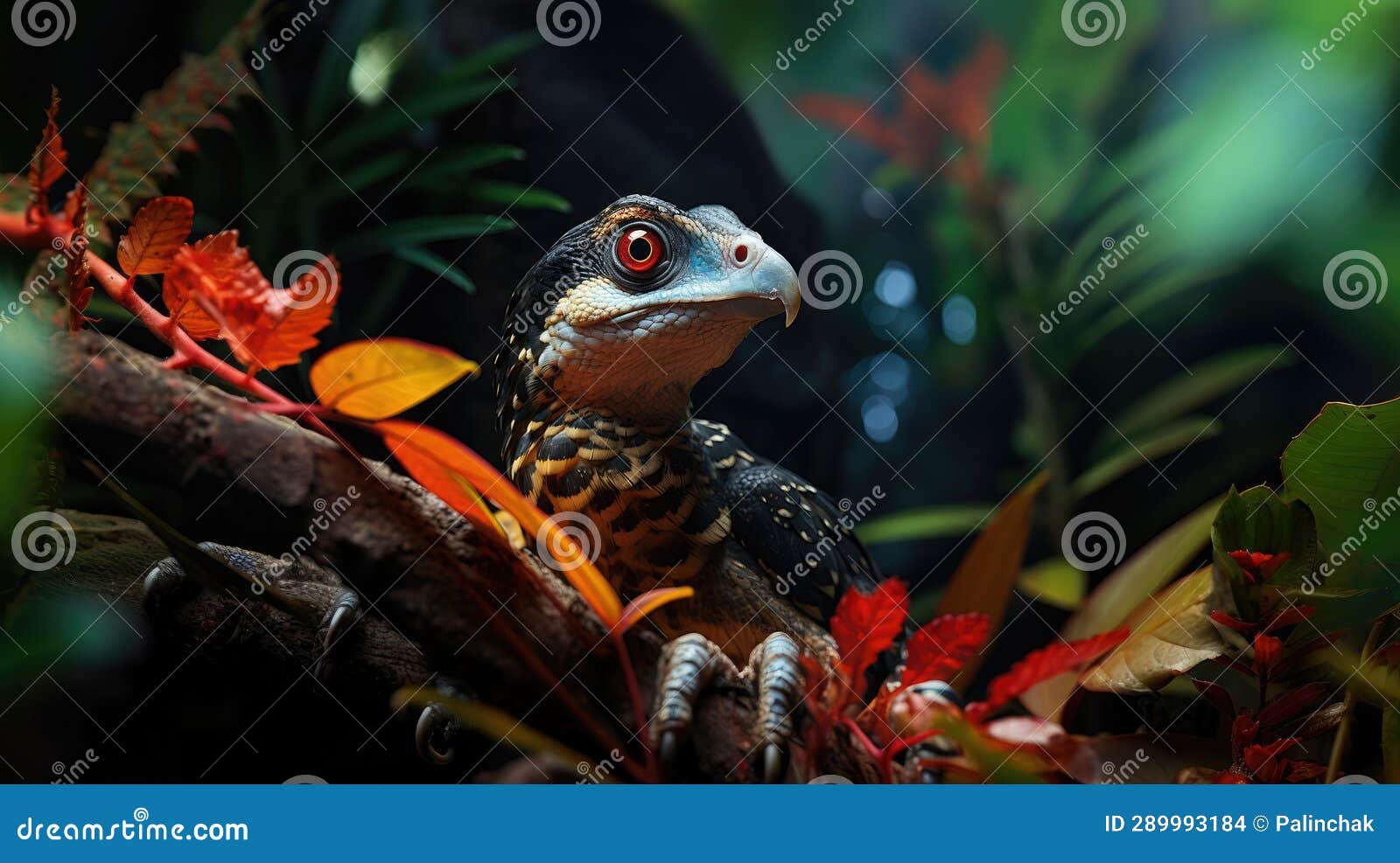 Prehistoric Birds In Flight, Animals, Reptiles & Amphibians Stock ...