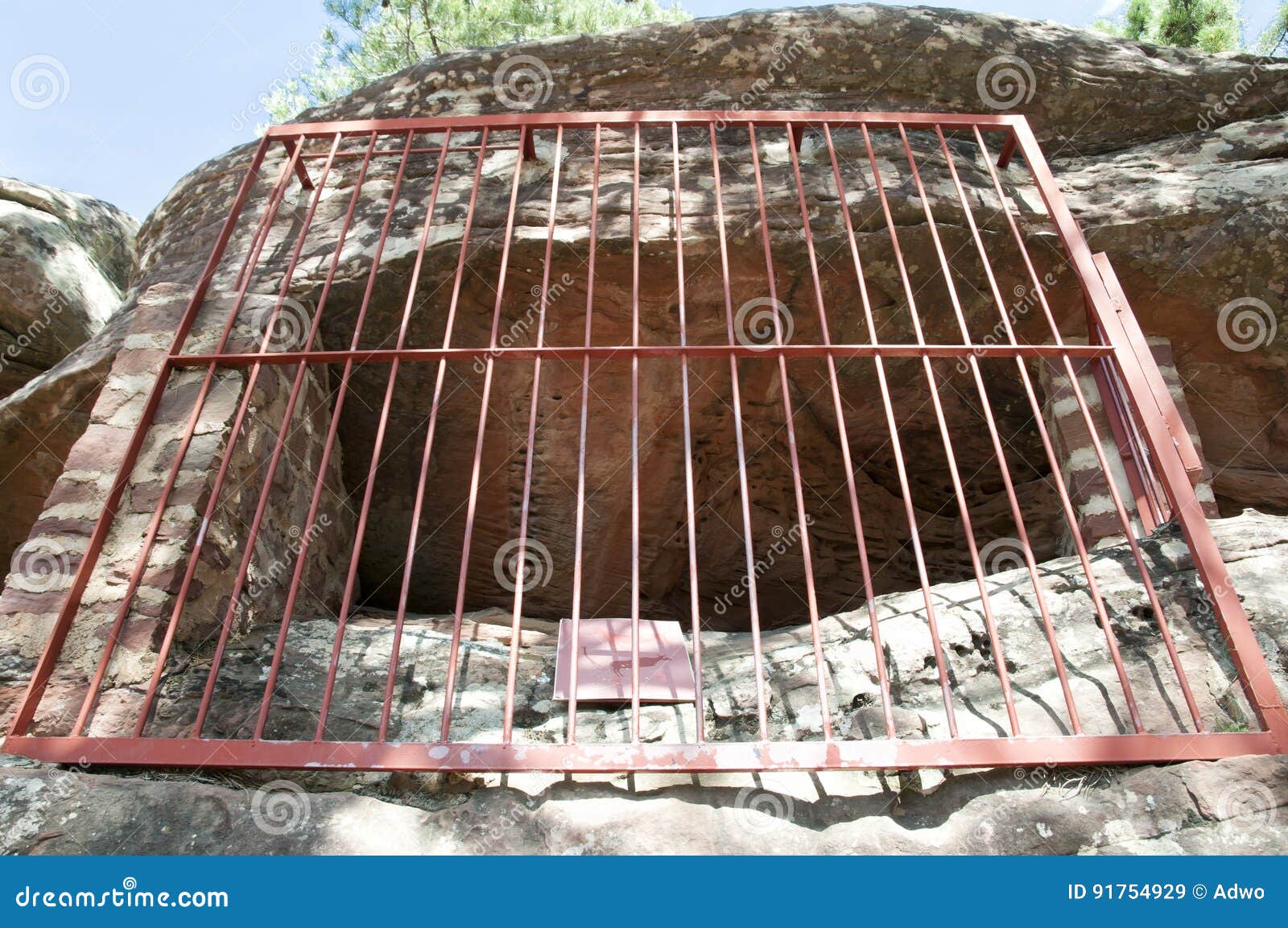 Prehistoric Cave Paintings - Albarracin - Spain Stock Image - Image of ...