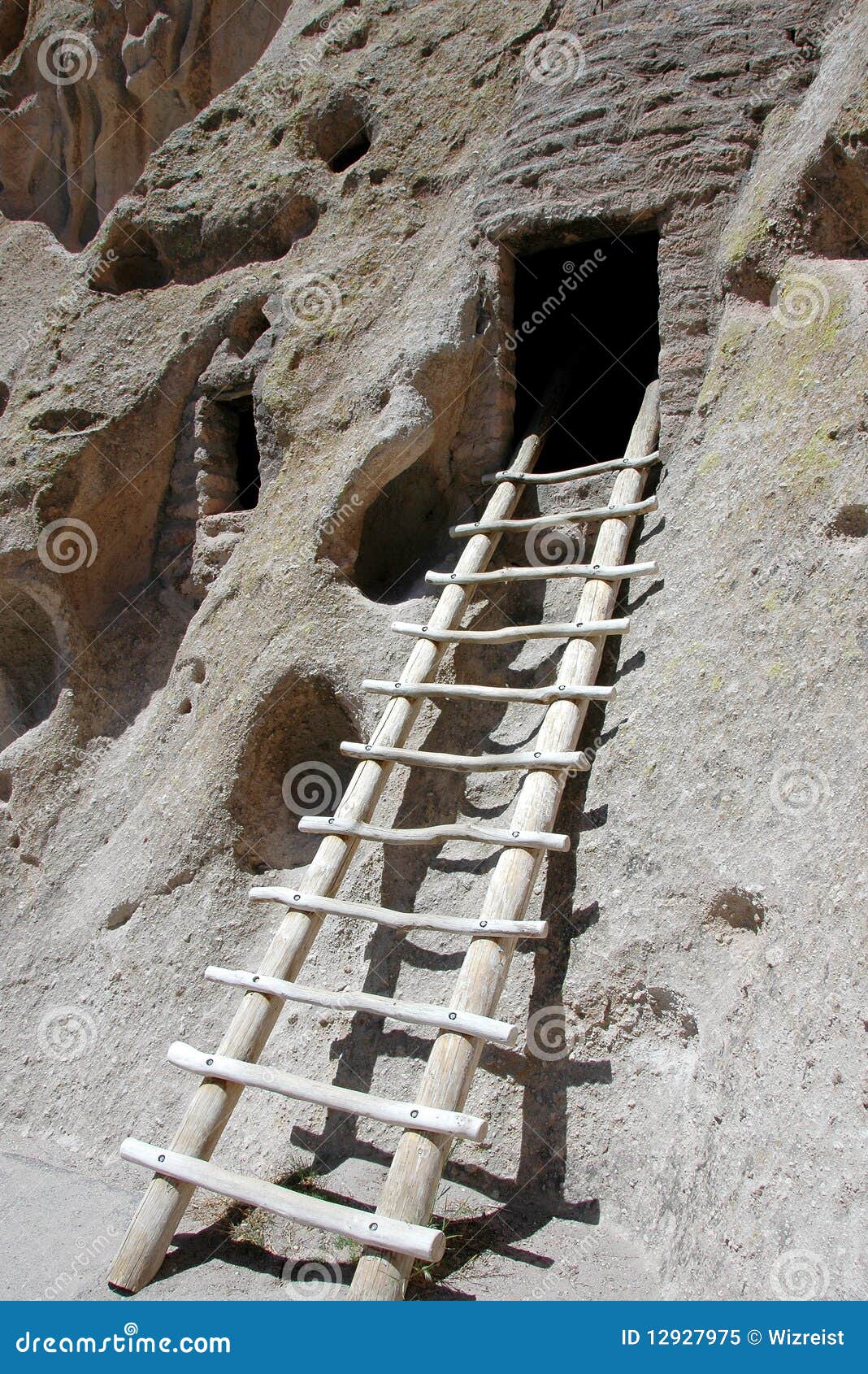 Prehistoric Cliff Dwelling Ruins Stock Image - Image of hollow, culture ...