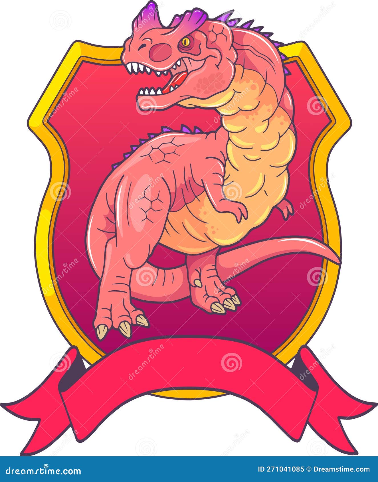 Prehistoric Dinosaur Ceratosaurus Stock Vector - Illustration of ...