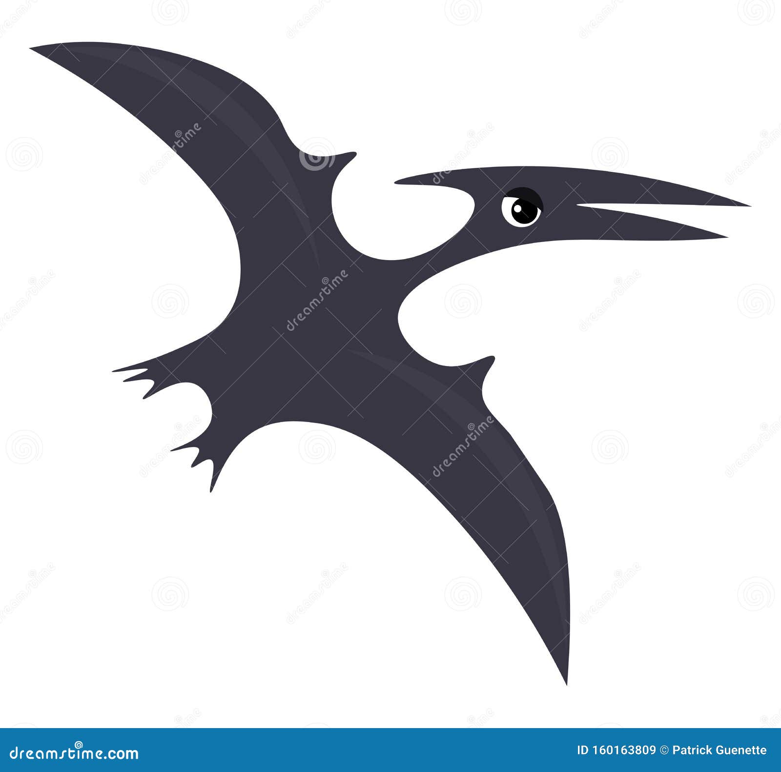 Pterodactyl, Vector or Color Illustration Stock Vector - Illustration ...