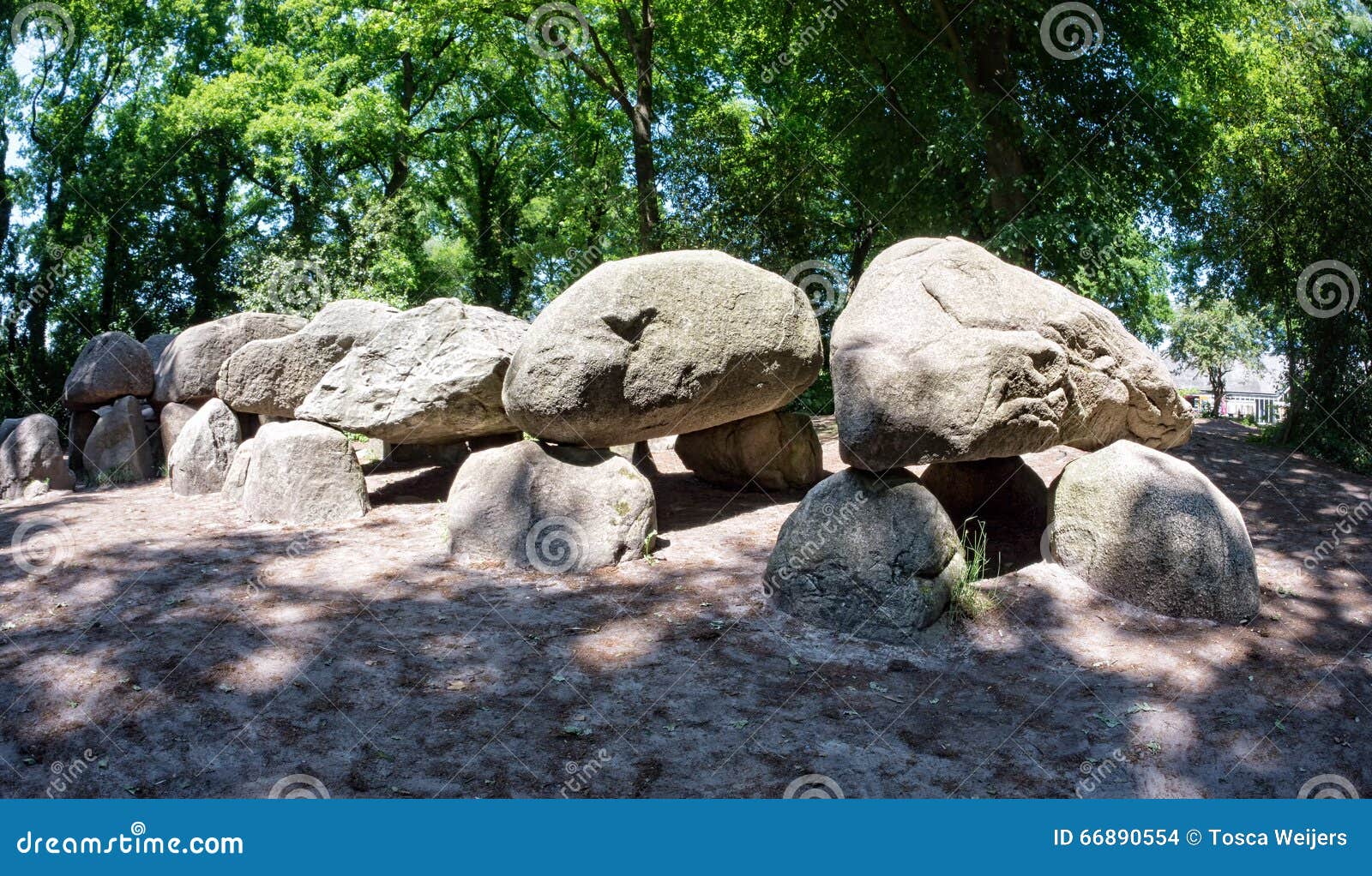 Prehistoric Dolmen, Hunebed, In Borger, Drente Drenthe,The Netherlands ...