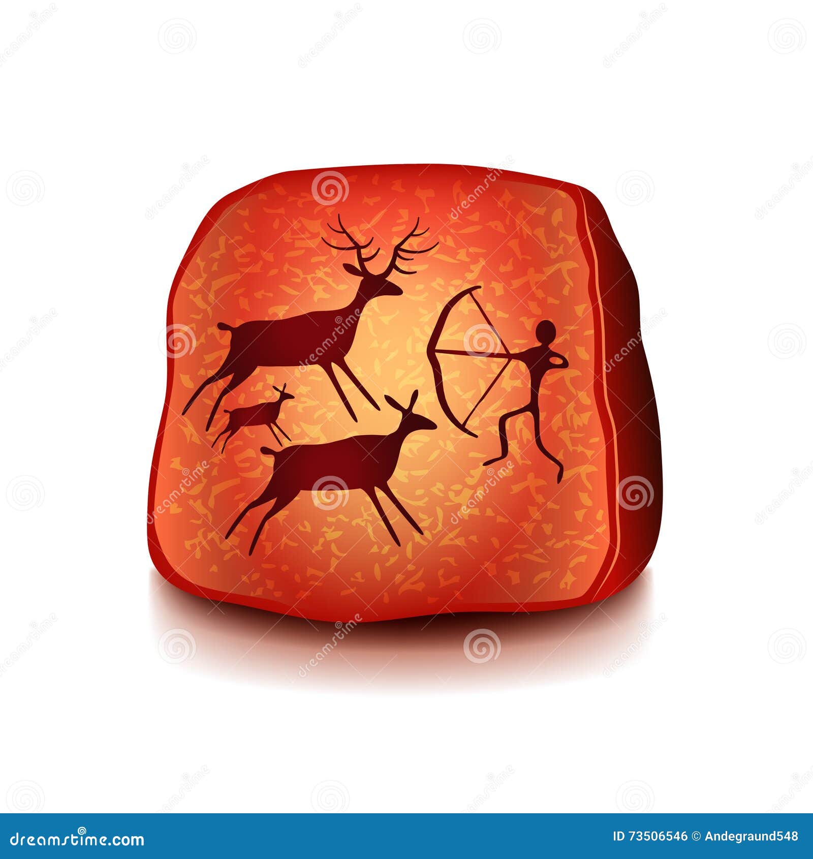 Prehistoric Drawing Pattern on White Vector Stock Vector - Illustration ...