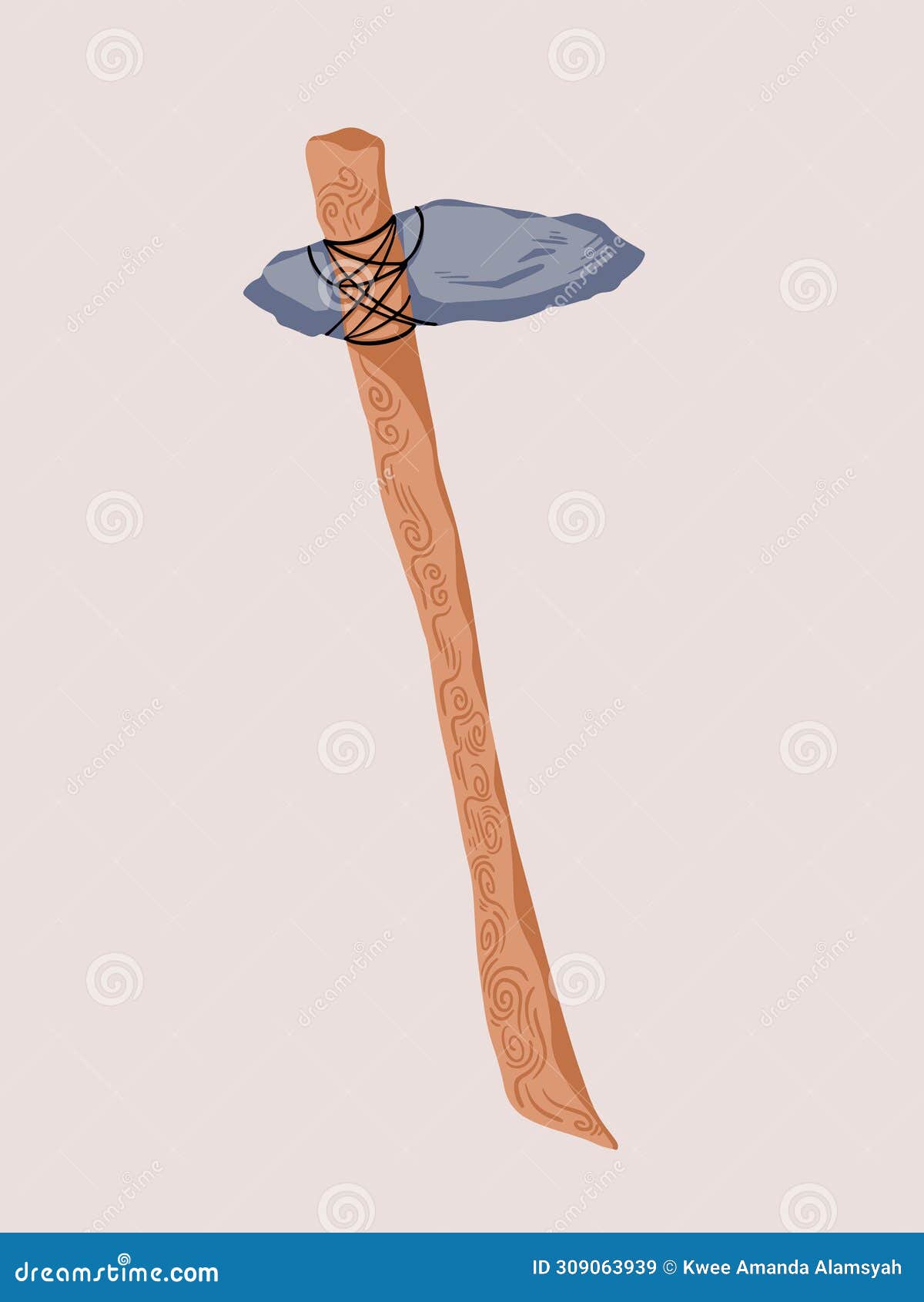 Homo Sapiens First House Building. Hut Made Of Animal Skin With A ...