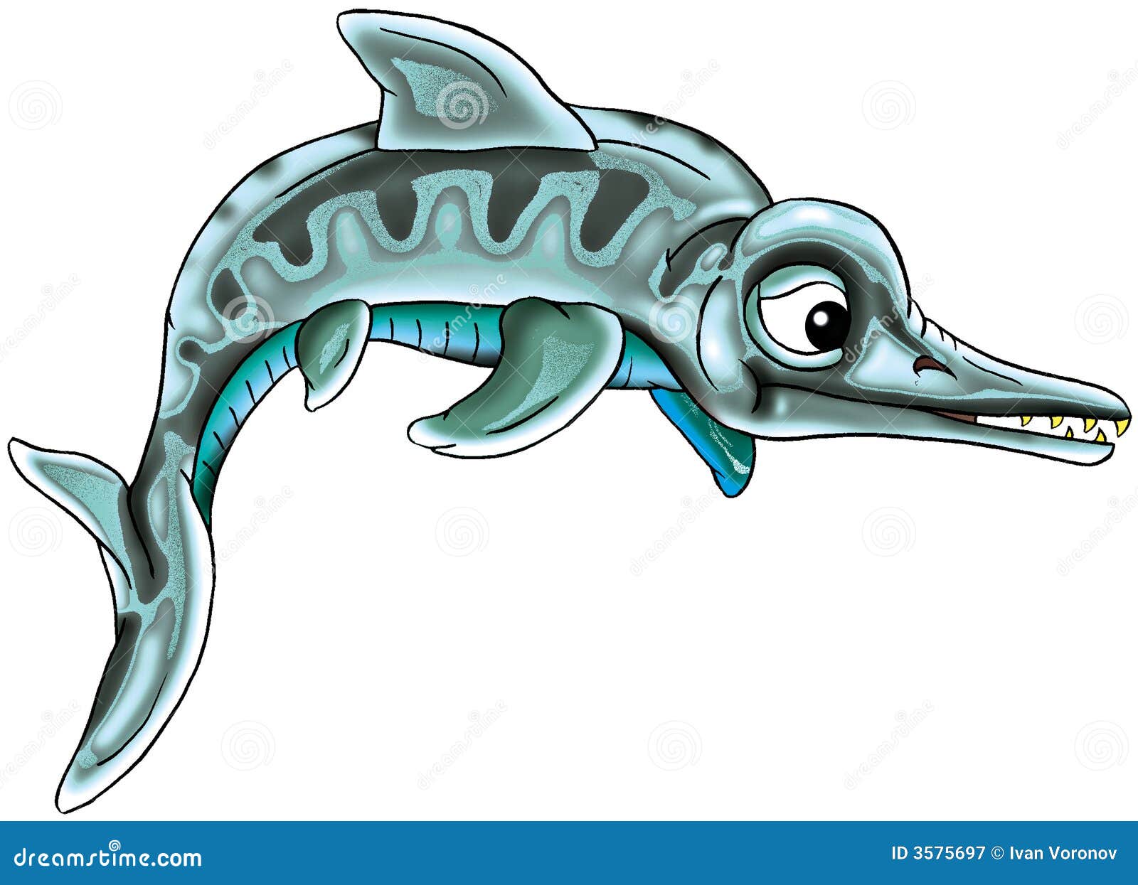 Prehistoric Fish Drawing