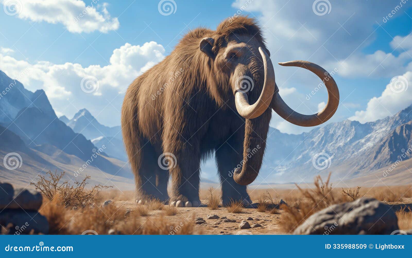 Prehistoric Mammoth Preserved Frozen In A Cube Of Ice, Generated By AI ...