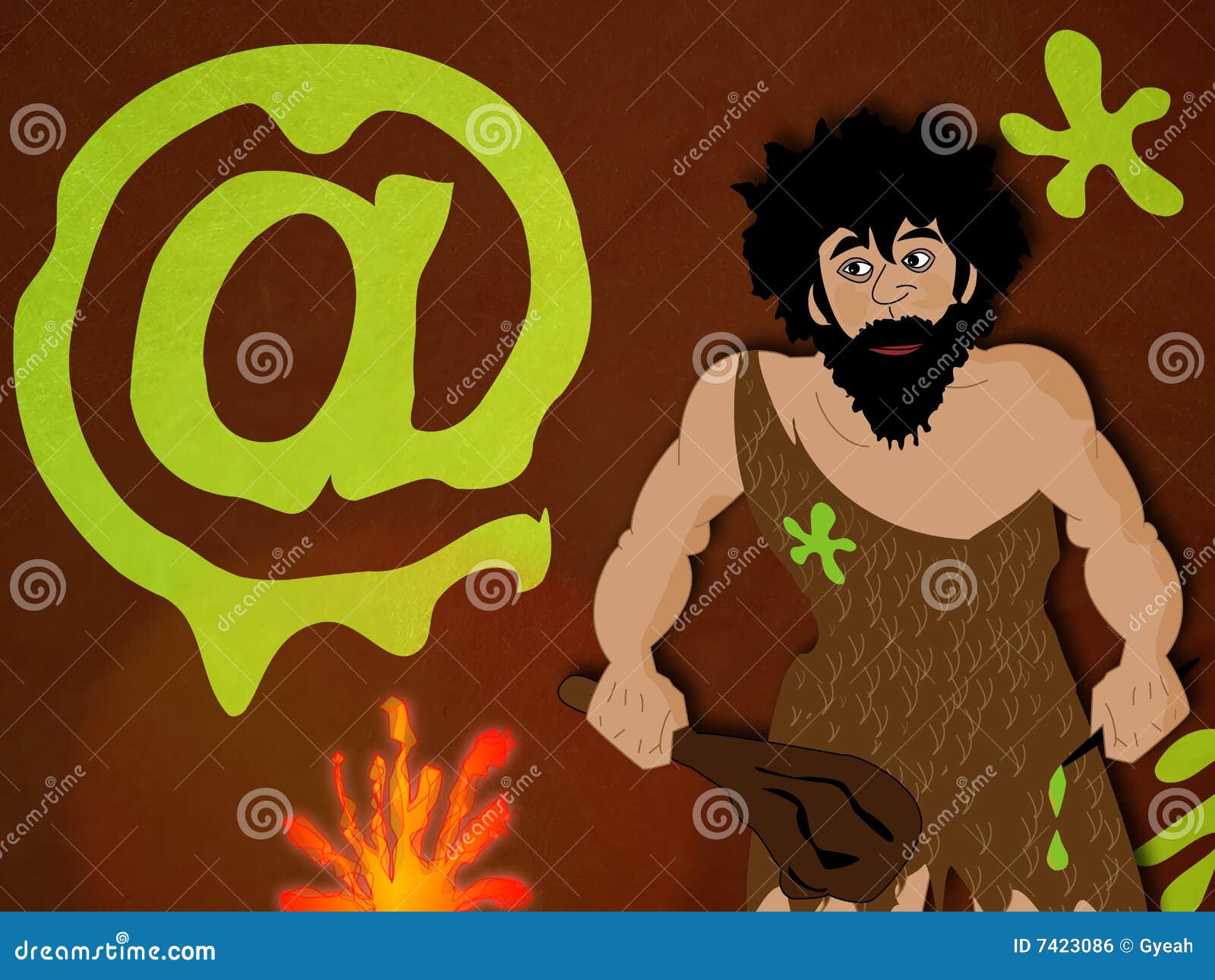 Prehistoric Primate. Human Extinct Species. Evolution Form Vector ...