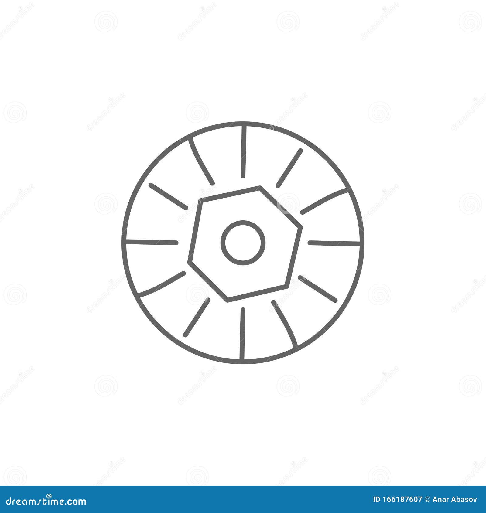 Stone Wheel In Cartoon Style, Ancient Age, Prehistoric Technology In ...