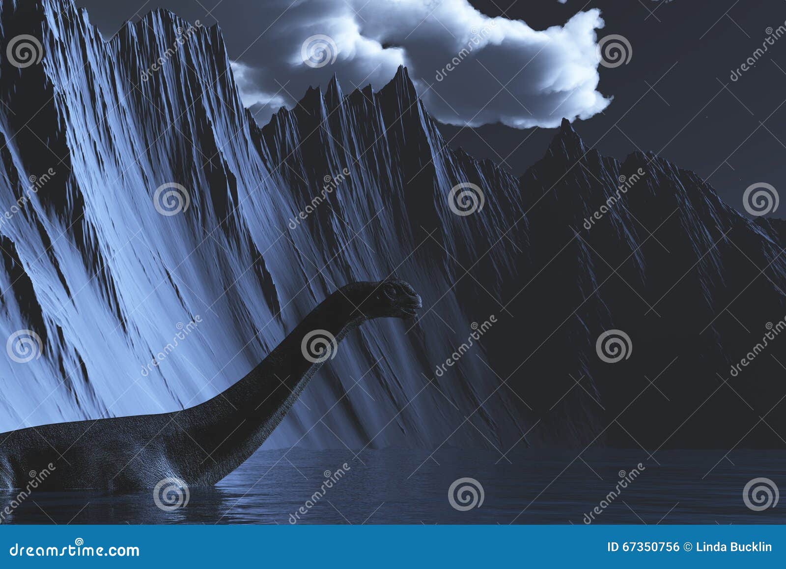 Prehistoric Wasteland stock illustration. Illustration of camarasaurus ...