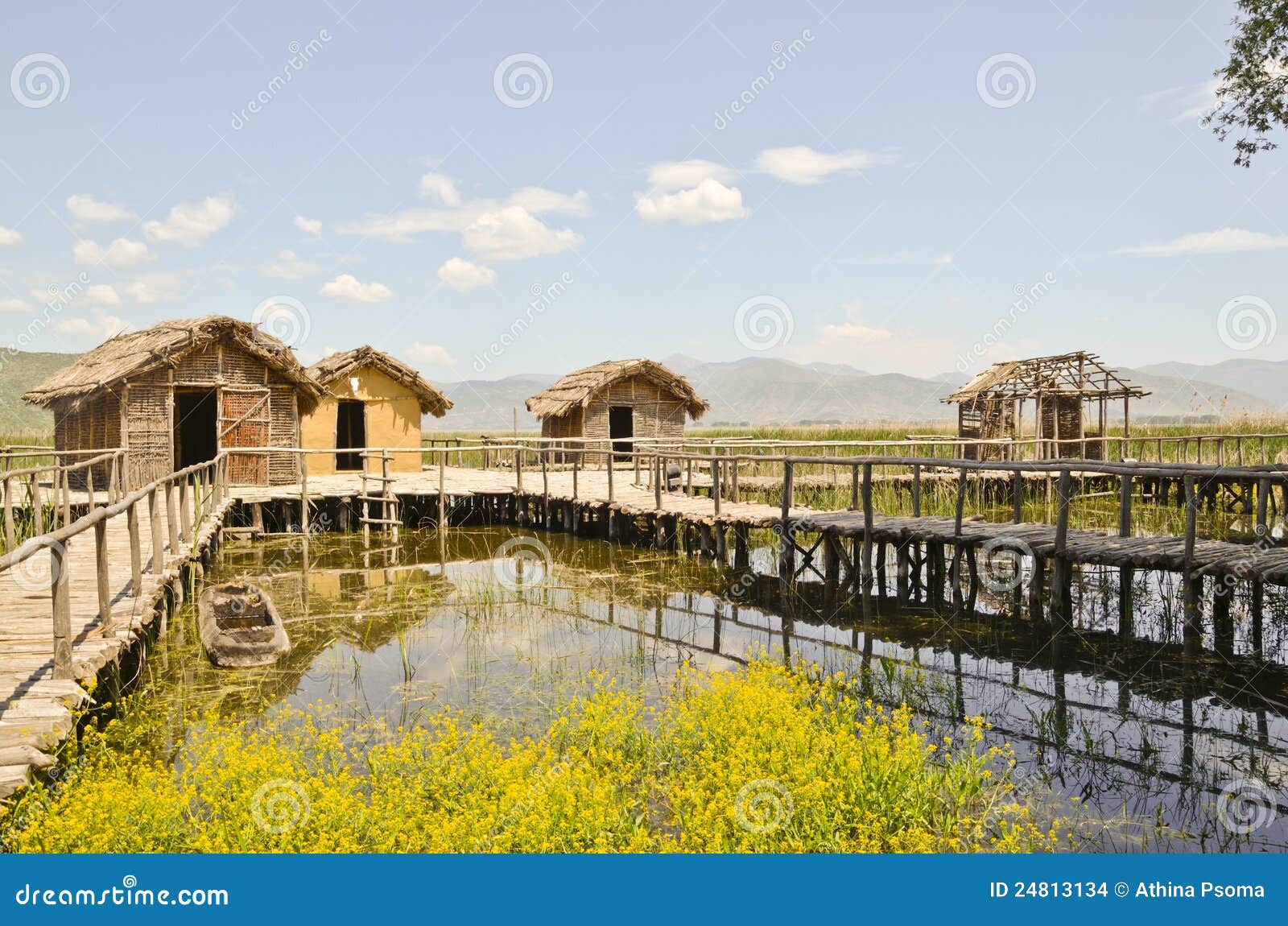 Prehistorical settlement editorial stock image. Image of homes - 24813134