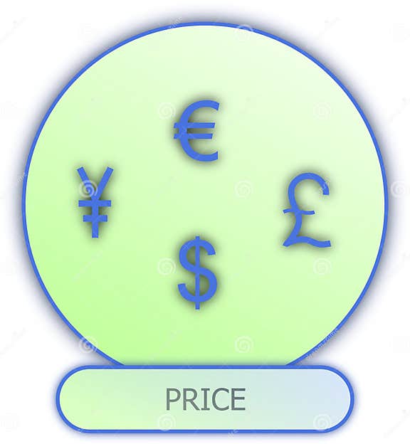 Preissymbol und -ikone stock abbildung. Illustration von symbole - 54499427