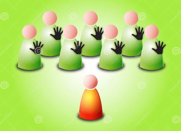 Prejudice stock vector. Illustration of acceptance, diverse - 17701602