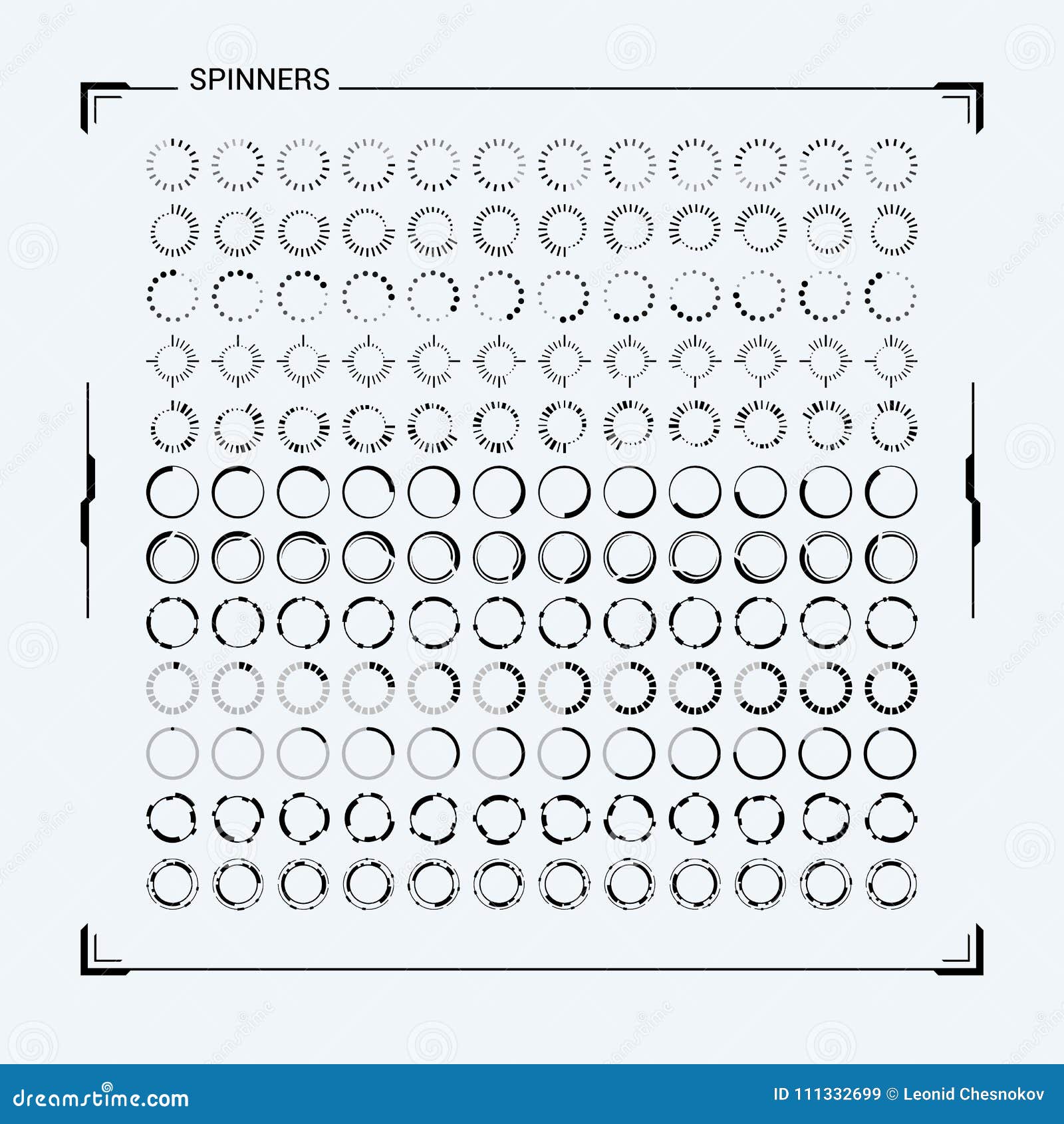 Animated Preloader Collection Cartoon Vector | CartoonDealer.com #187131691