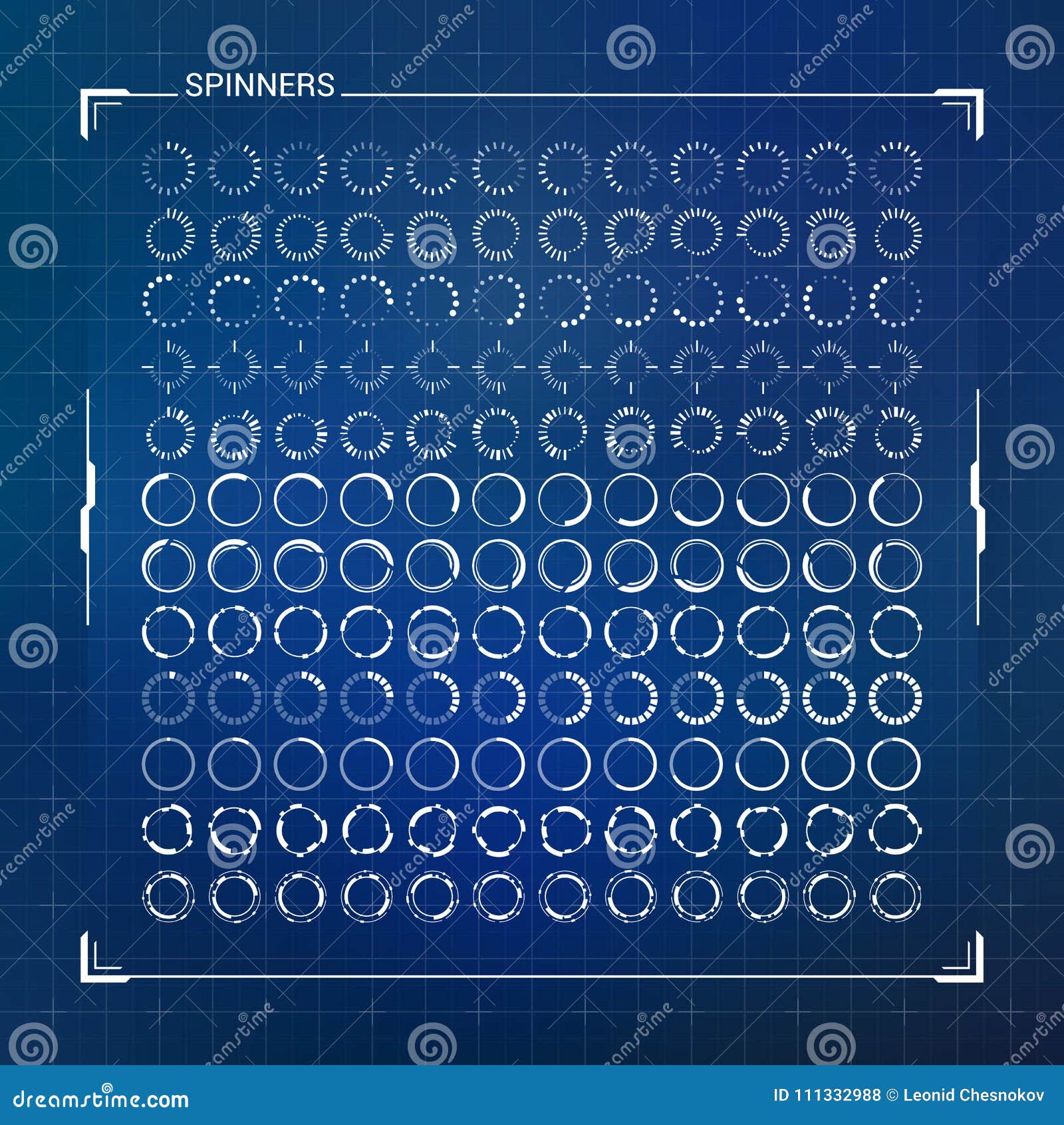 Animated Preloader Collection Cartoon Vector | CartoonDealer.com #187131691