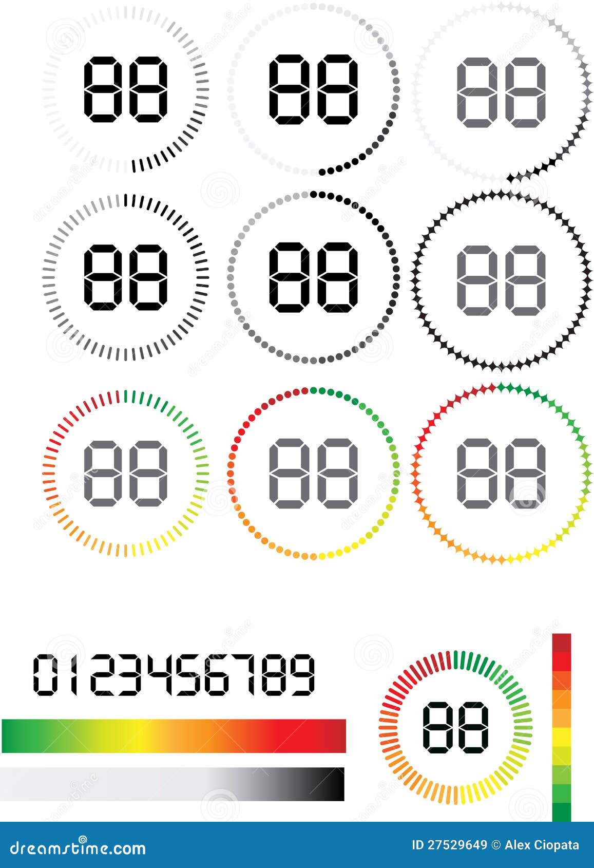 Preloaders stock vector. Illustration of creative, grey - 27529649