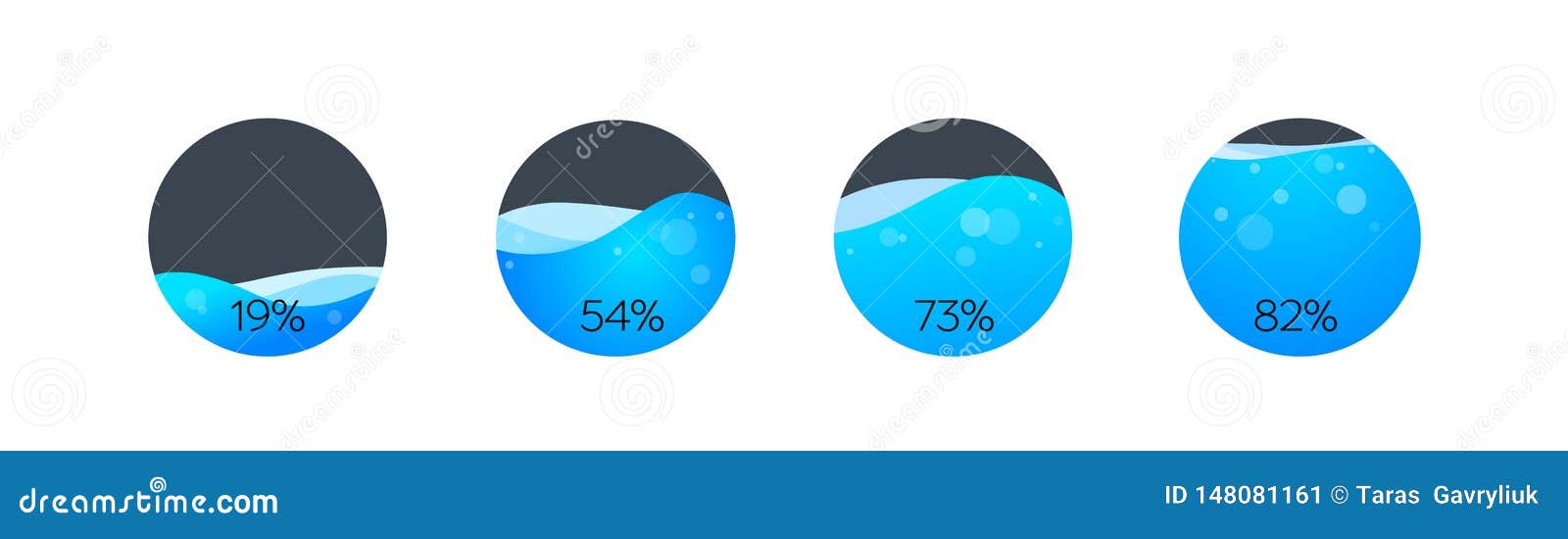 Preloaders and Progress Bar Stock Vector - Illustration of data, buffering: 148081161
