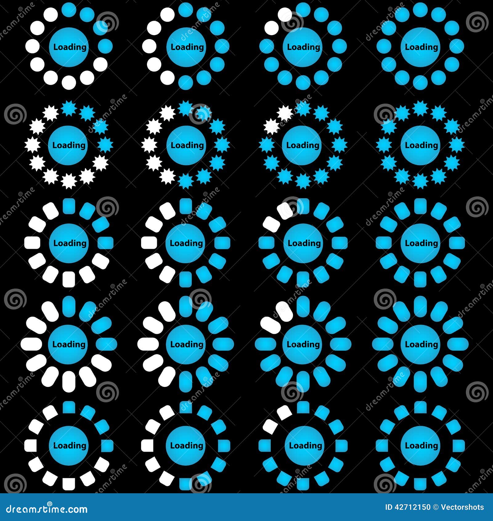 Preloaders Vectors stock illustration. Illustration of computer - 42712150