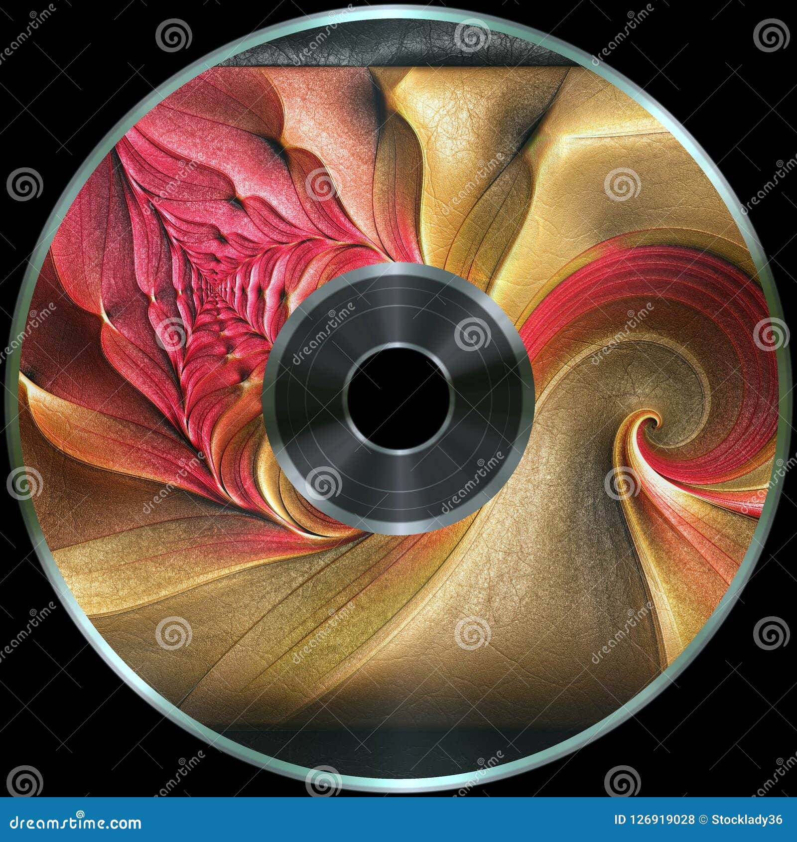 Premade Digital Media Disc Render Stock Illustration - Illustration of ...