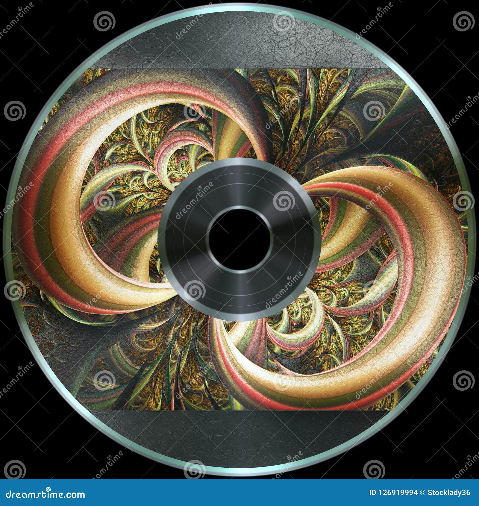 Premade Digital Media Disc Render Stock Illustration - Illustration of ...