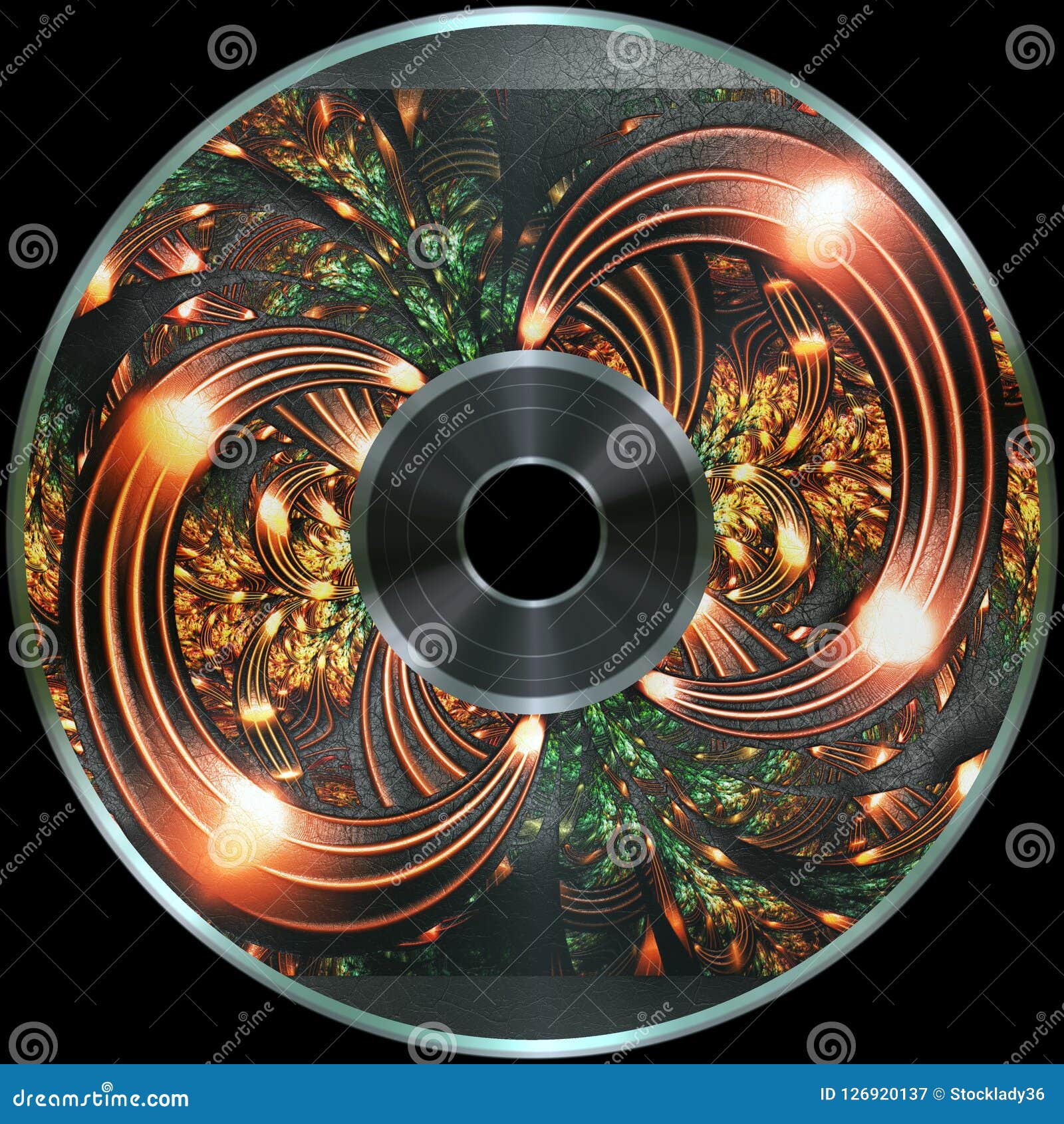 Premade Digital Media Disc Render Stock Illustration - Illustration of ...