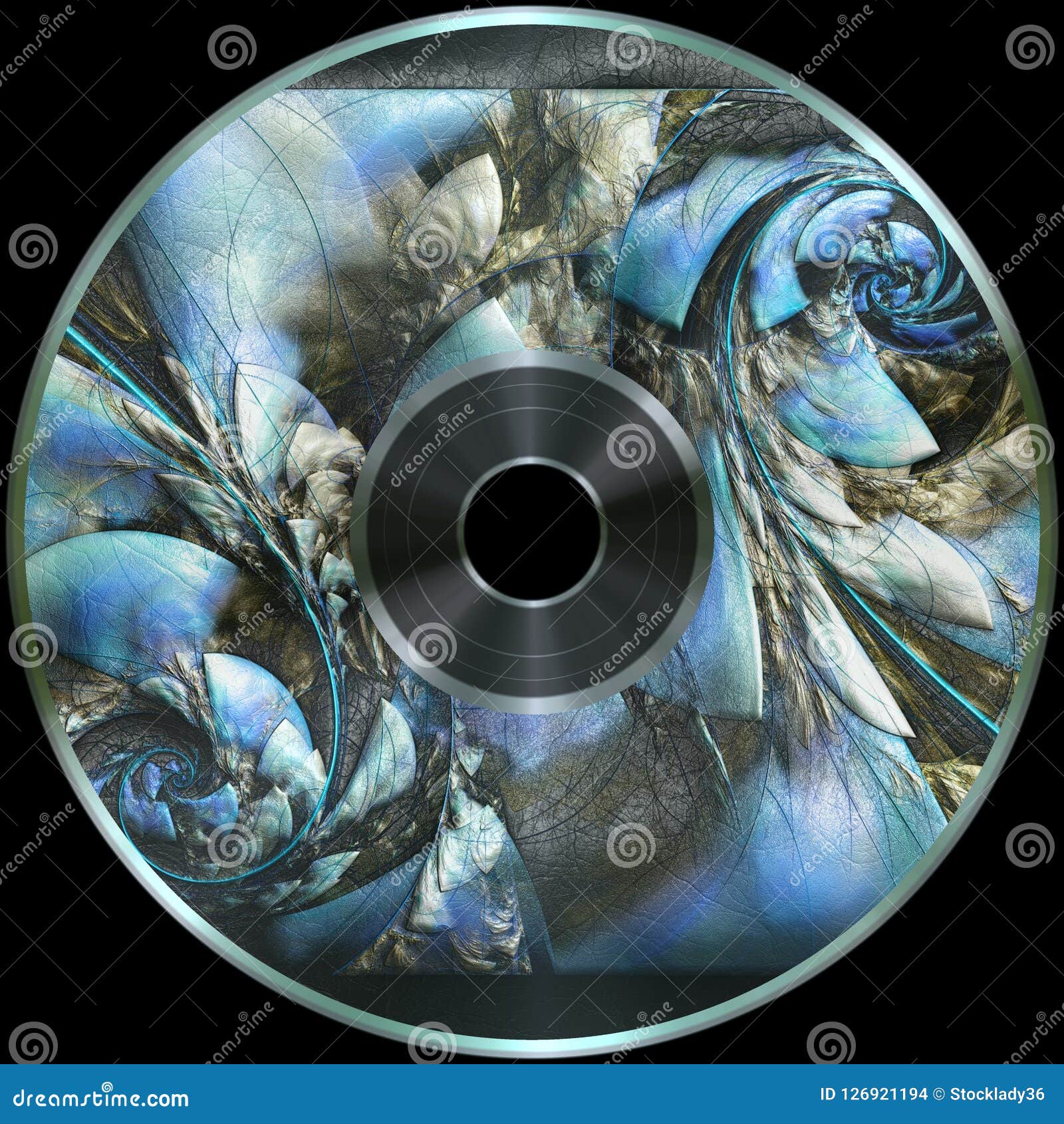 Premade Digital Media Disc Render Stock Illustration - Illustration of ...