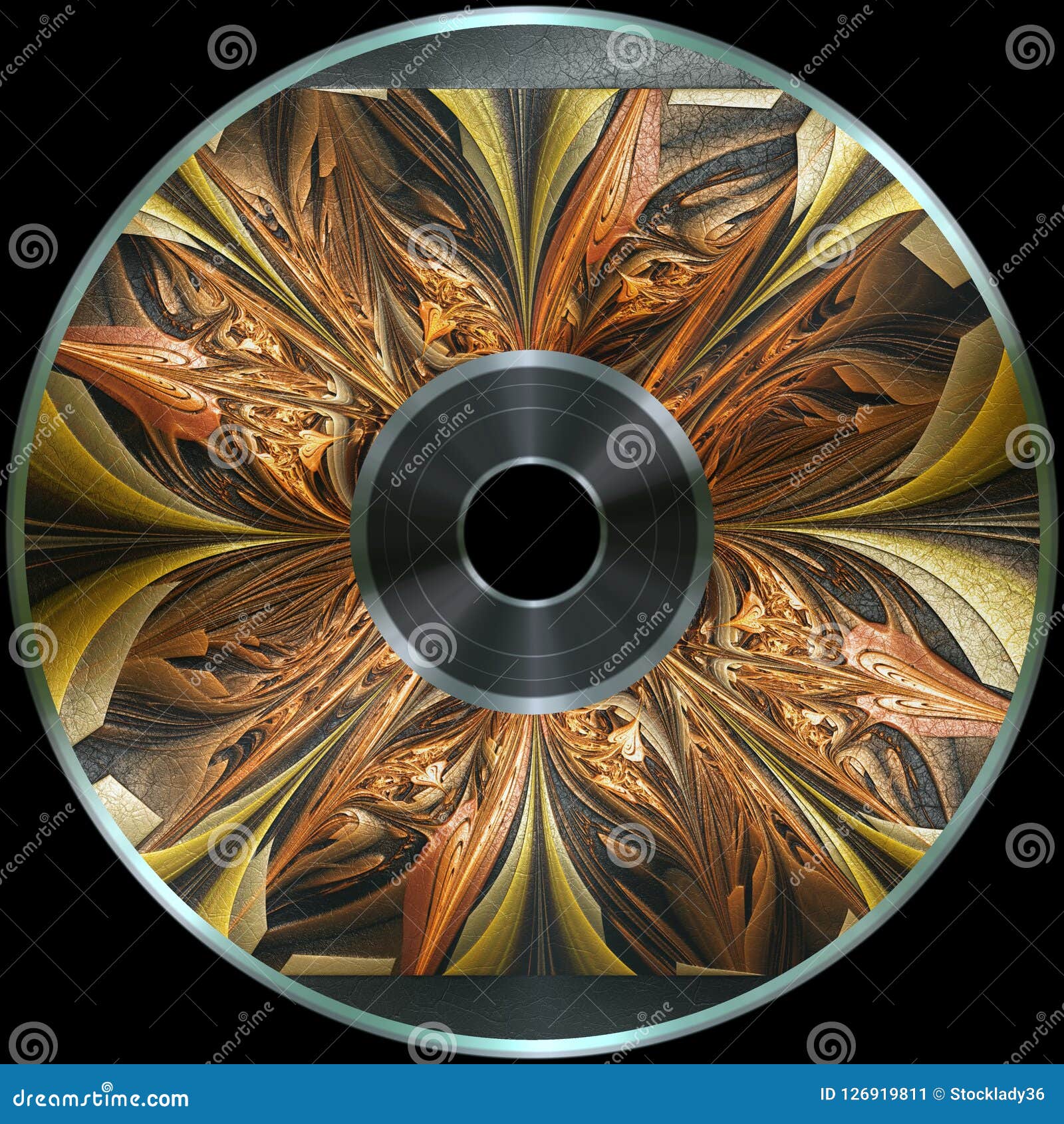 Premade Digital Media Disc Render Stock Illustration - Illustration of ...