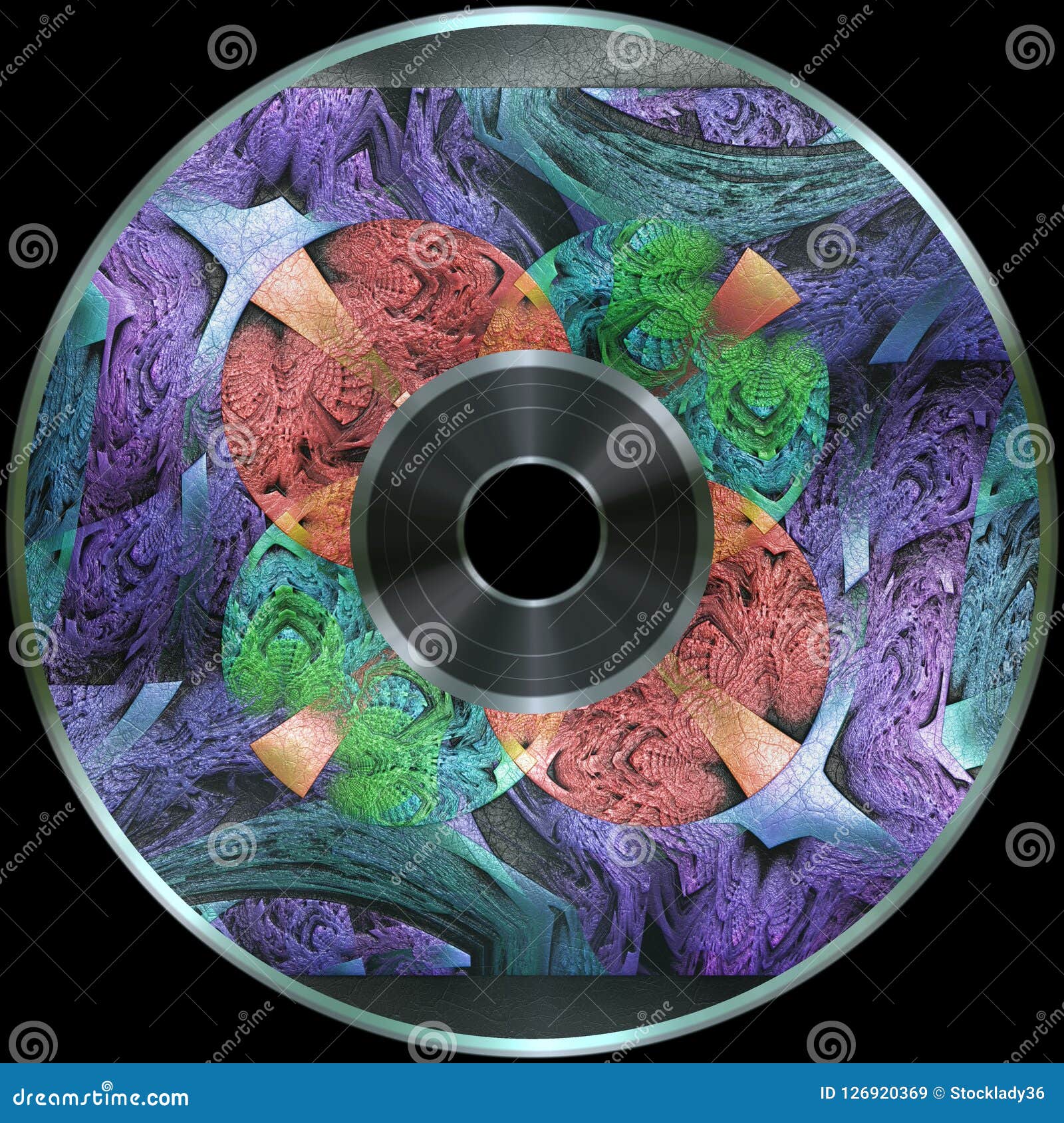 Premade Digital Media Disc Render Stock Illustration - Illustration of ...