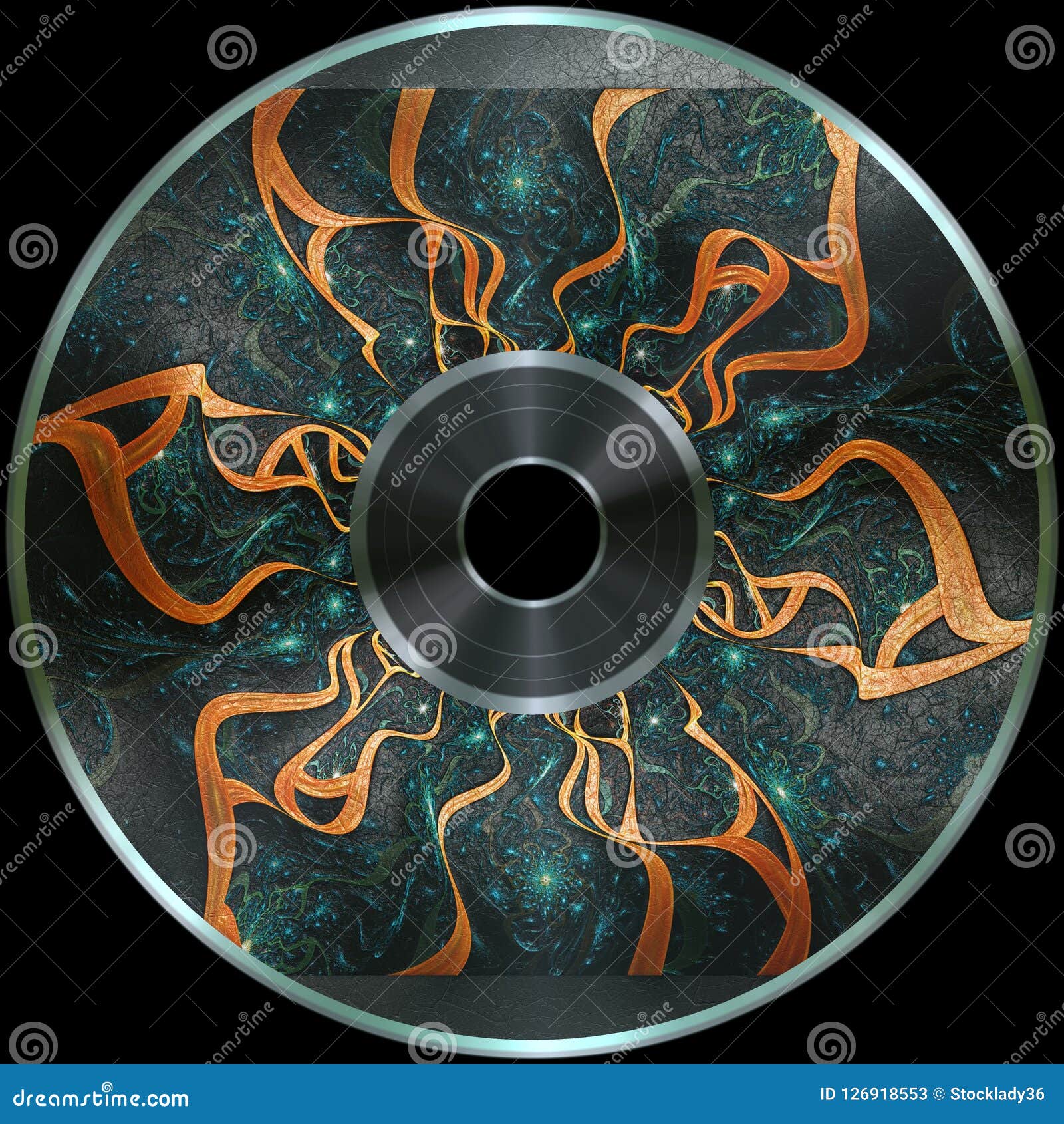 Premade Digital Media Disc Render Stock Illustration - Illustration of ...