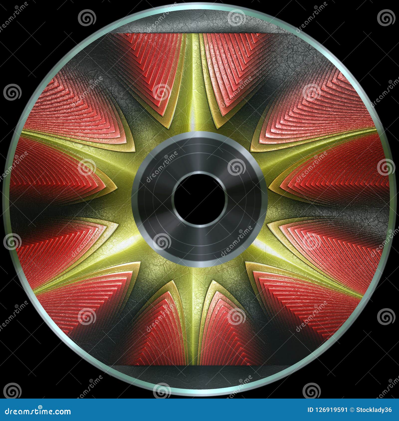 Premade Digital Media Disc Render Stock Illustration - Illustration of ...