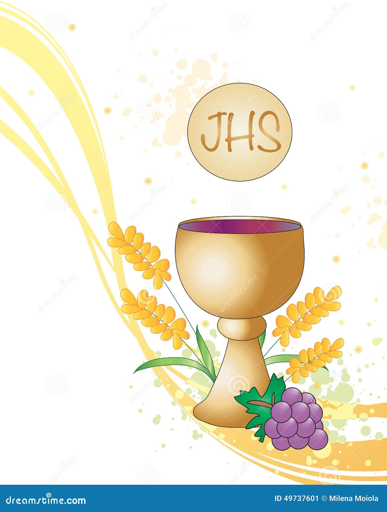 Première communion illustration stock. Illustration du christ - 49737601