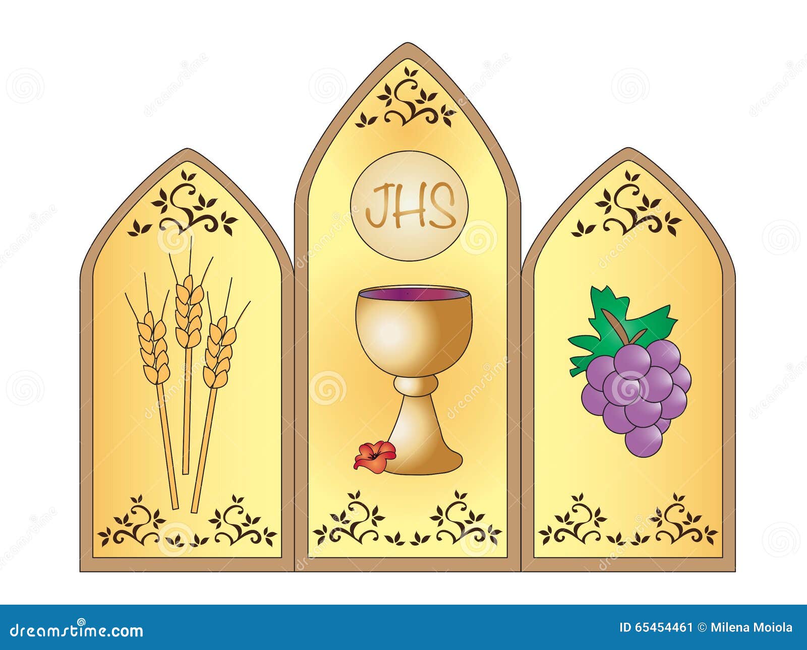 Première communion illustration stock. Illustration du illustration ...