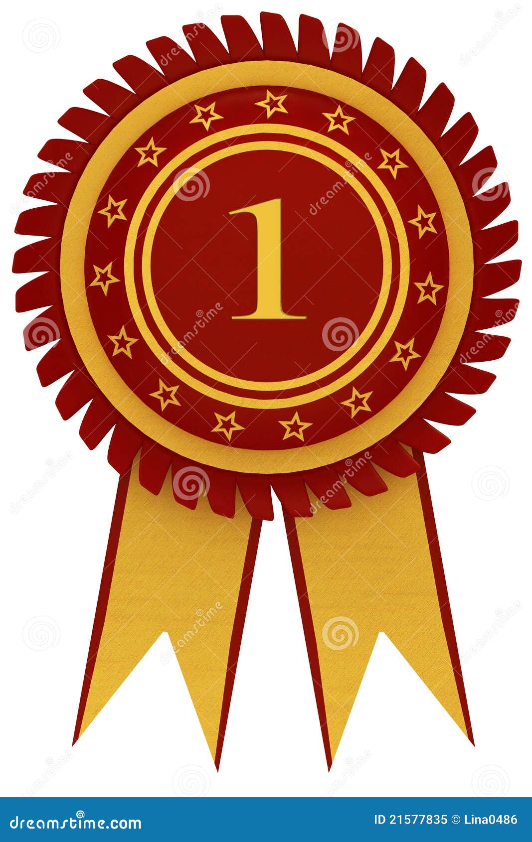 Premi Del Nastro Per Il Primo Posto Illustrazione di Stock ...