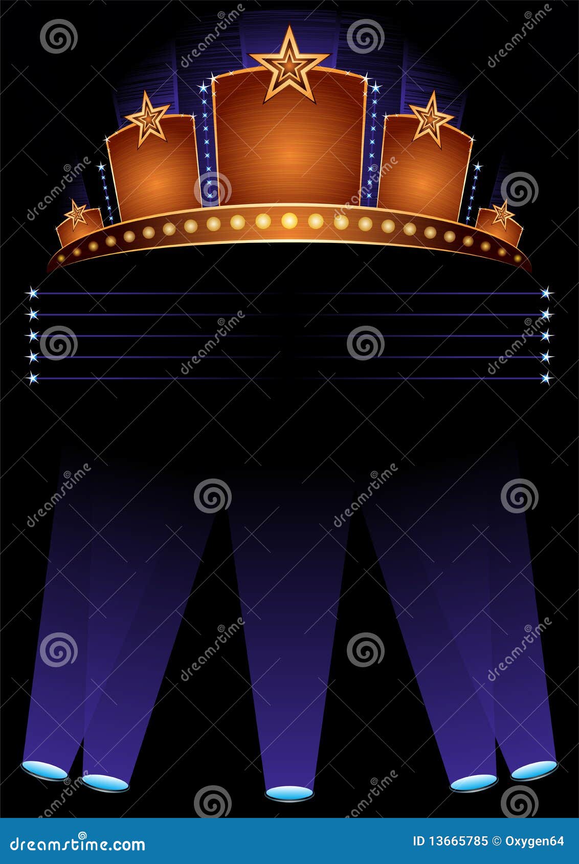 Premiere poster stock vector. Illustration of hollywood - 13665785