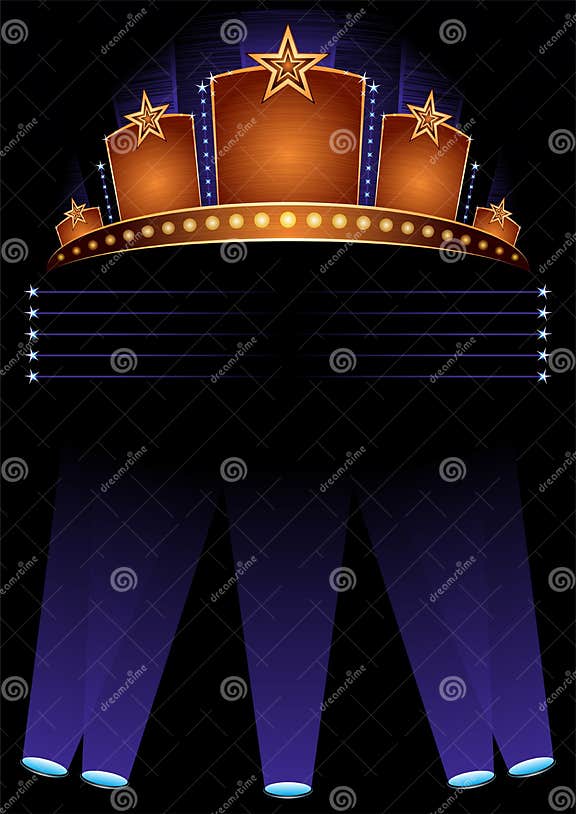 Premiere poster stock vector. Illustration of hollywood - 13665785