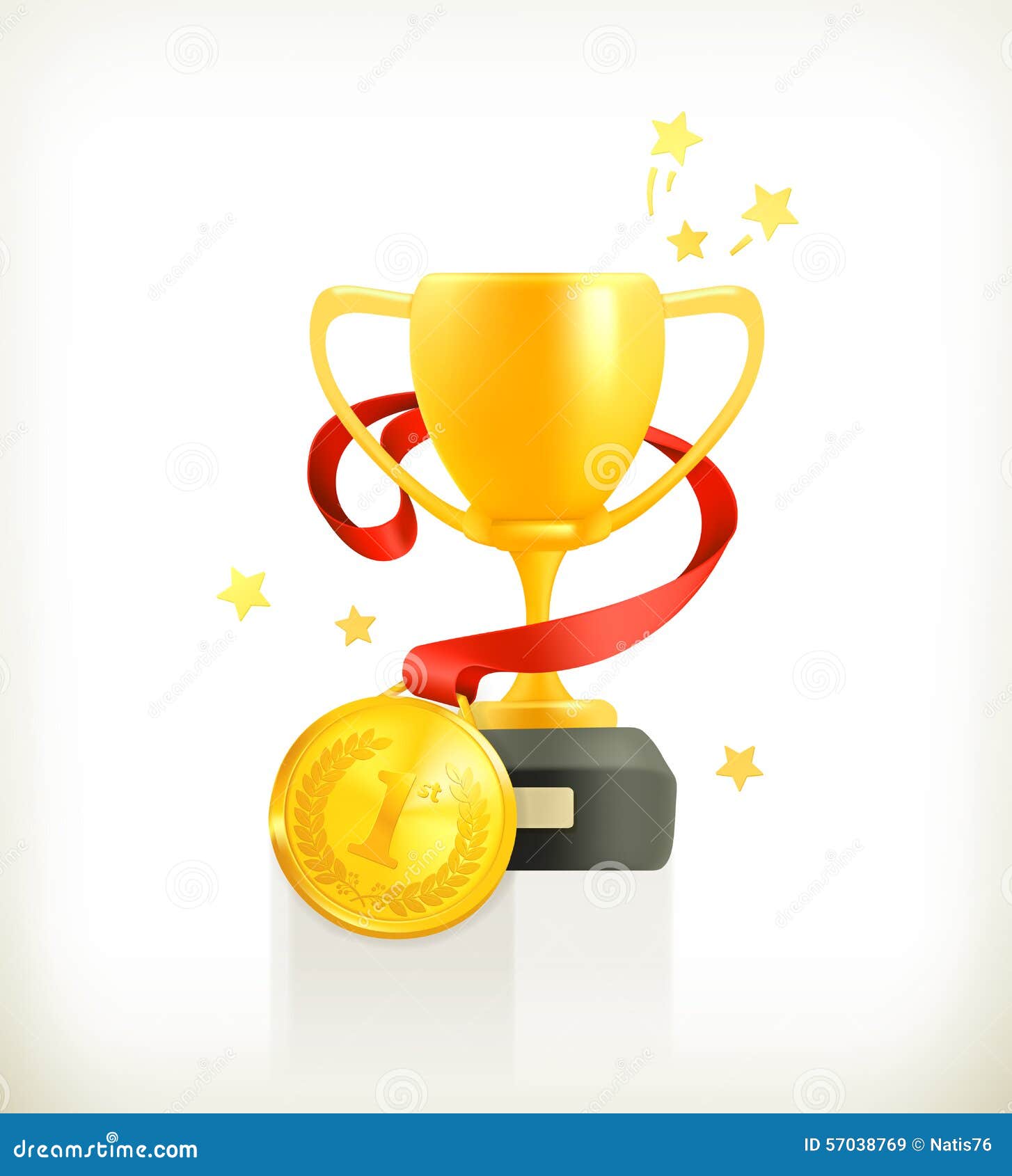 Premio Dell'oro, Icona Di Vettore Illustrazione Vettoriale ...