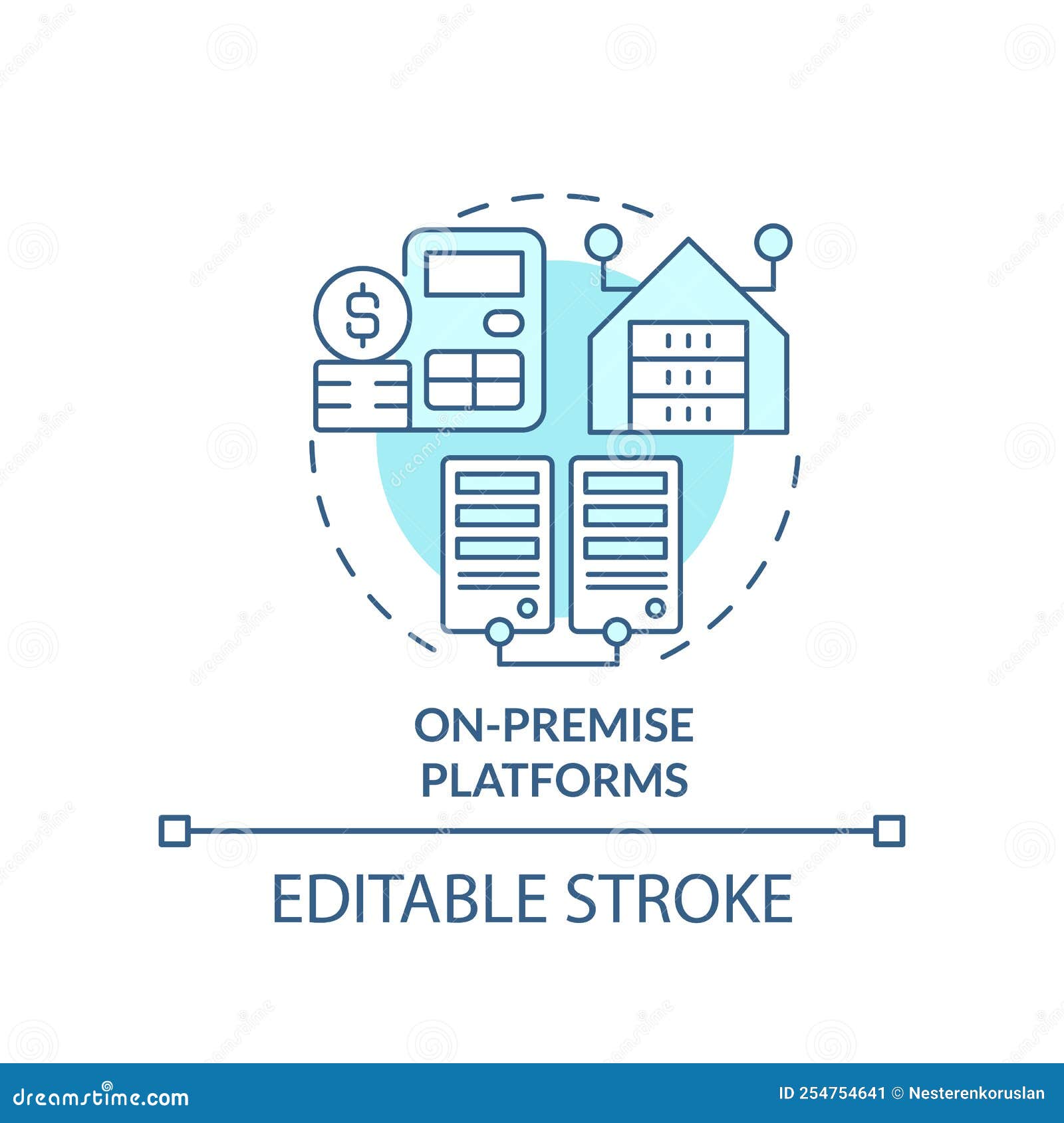 Premise Concept Banner, Isometric Style Cartoon Vector | CartoonDealer ...