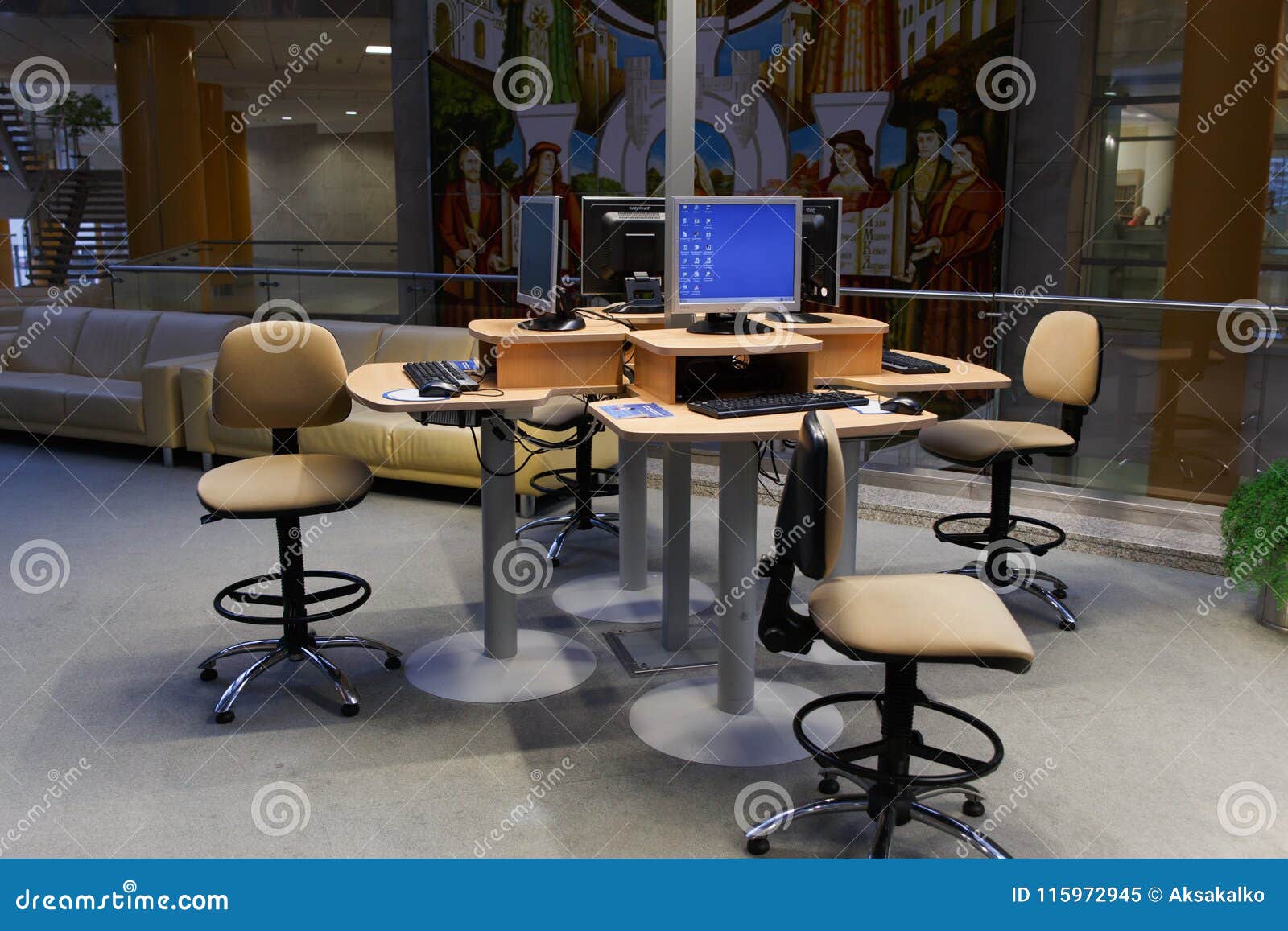 Premises for Work with the Internet Editorial Image - Image of culture ...