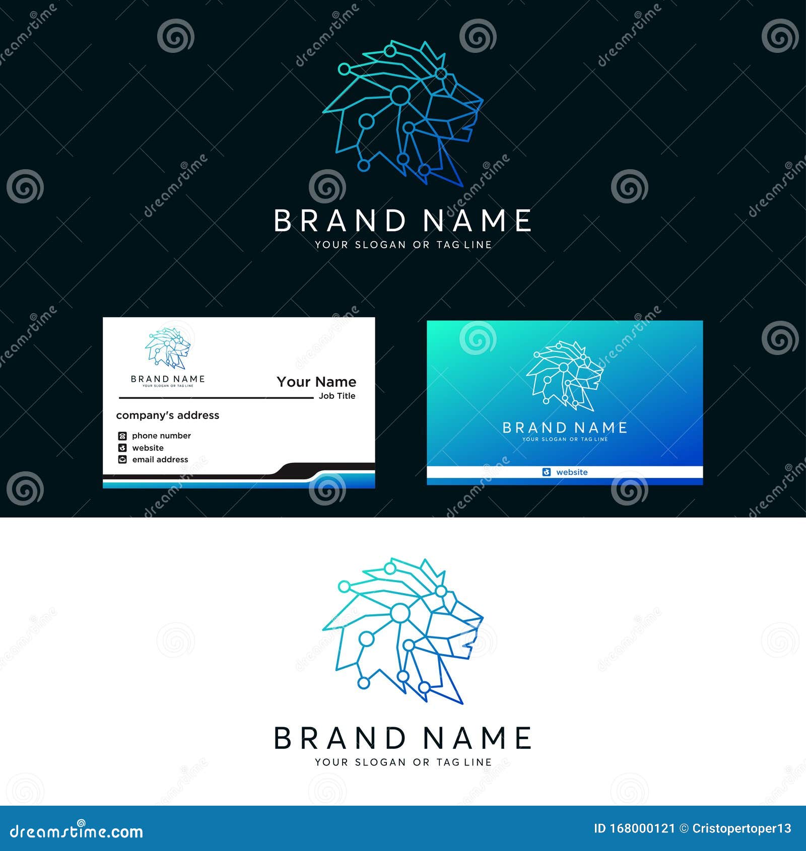 Premium Amazing Logo Lion Tech Vector Stock Vector - Illustration of ...