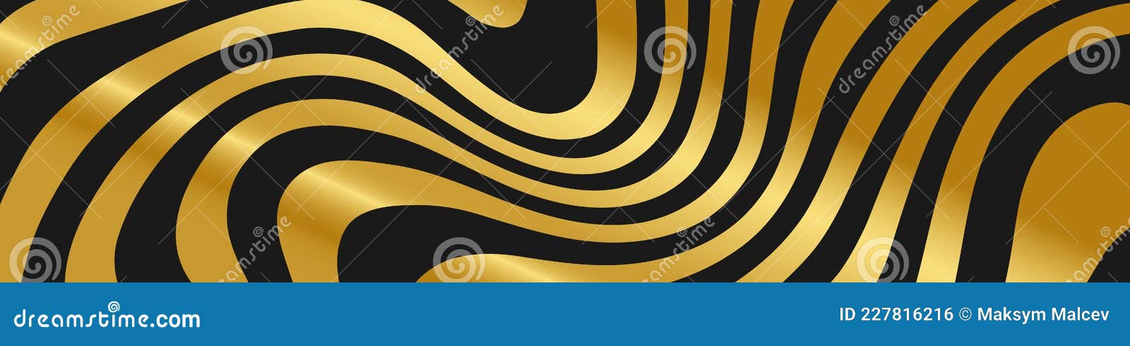 Premium Background Design with Gold Curve Line Pattern on Black ...
