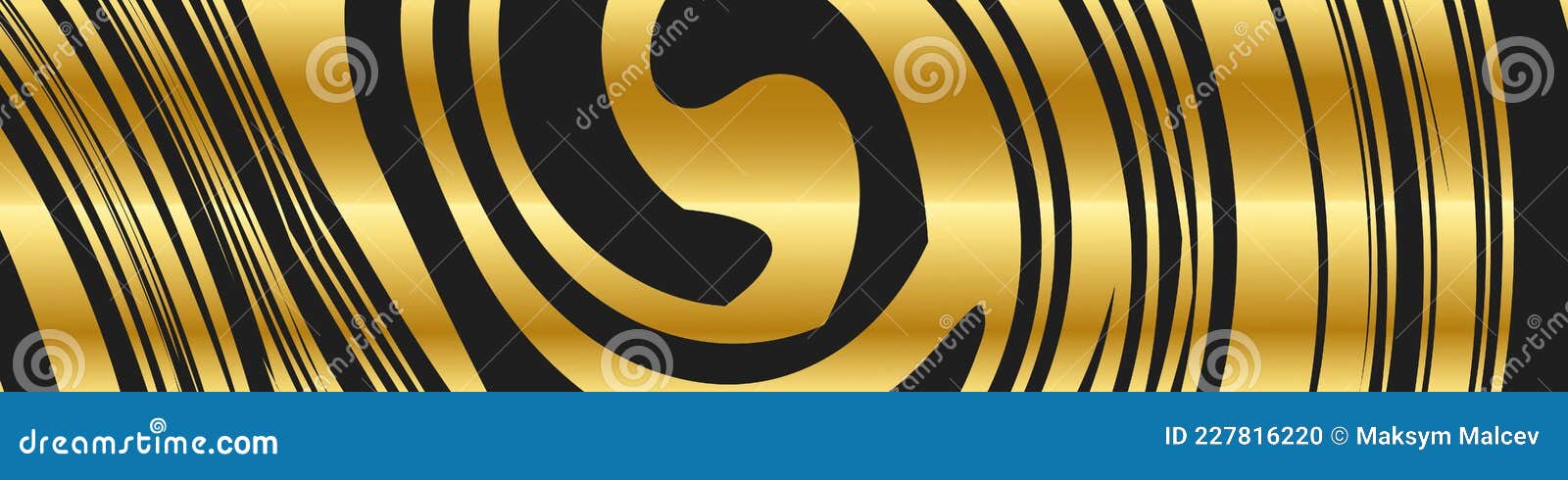 Premium Background Design with Gold Curve Line Pattern on Black ...