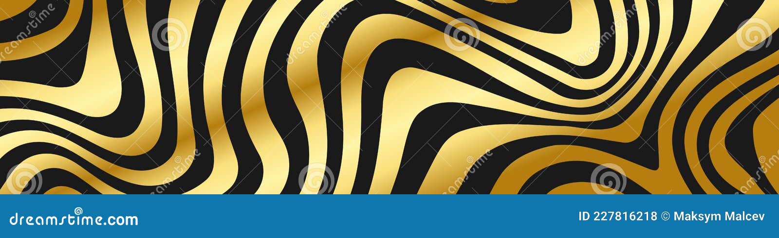 Premium Background Design with Gold Curve Line Pattern on Black ...
