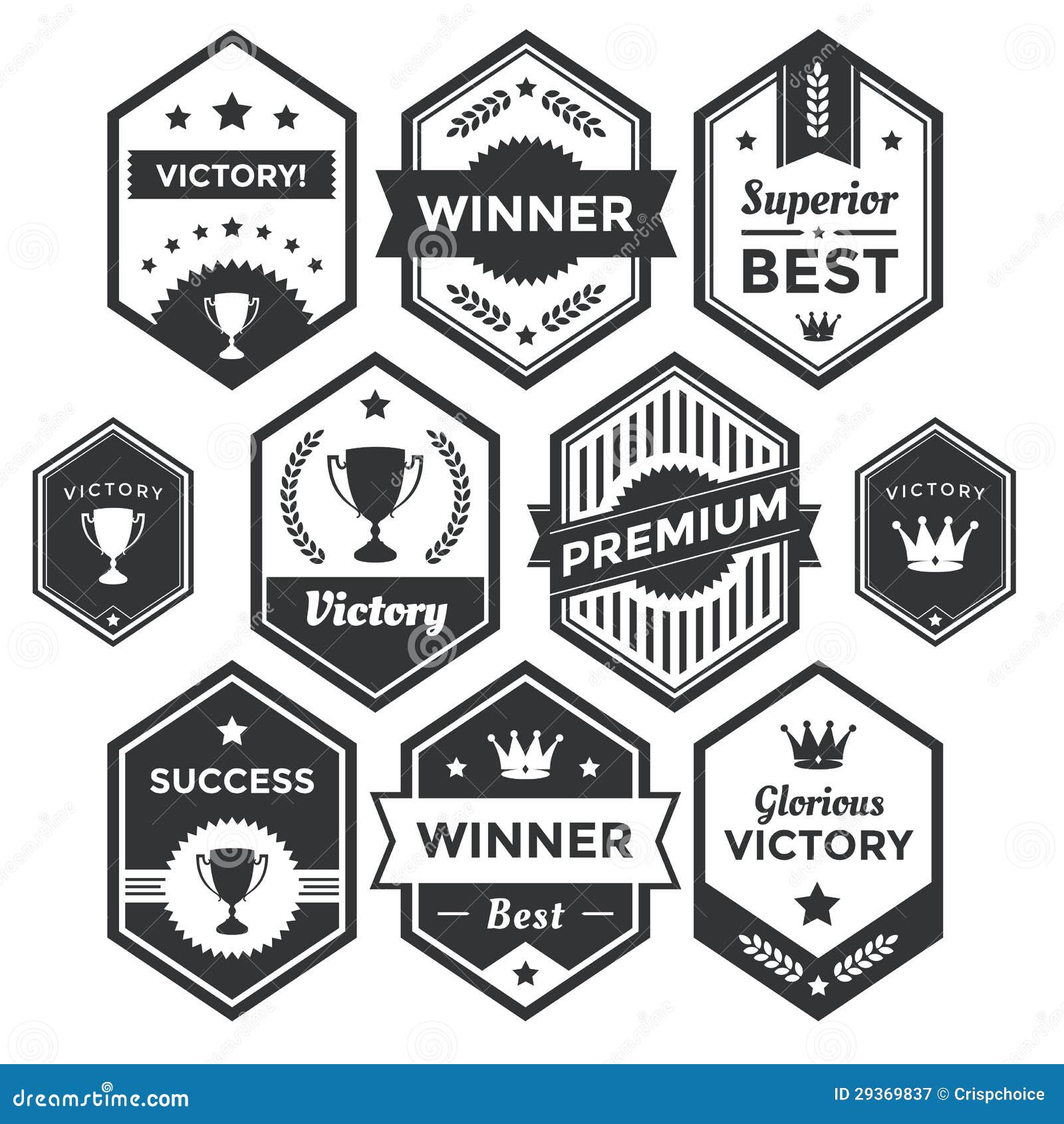 Premium Badge and Modern Label Collection Stock Illustration ...