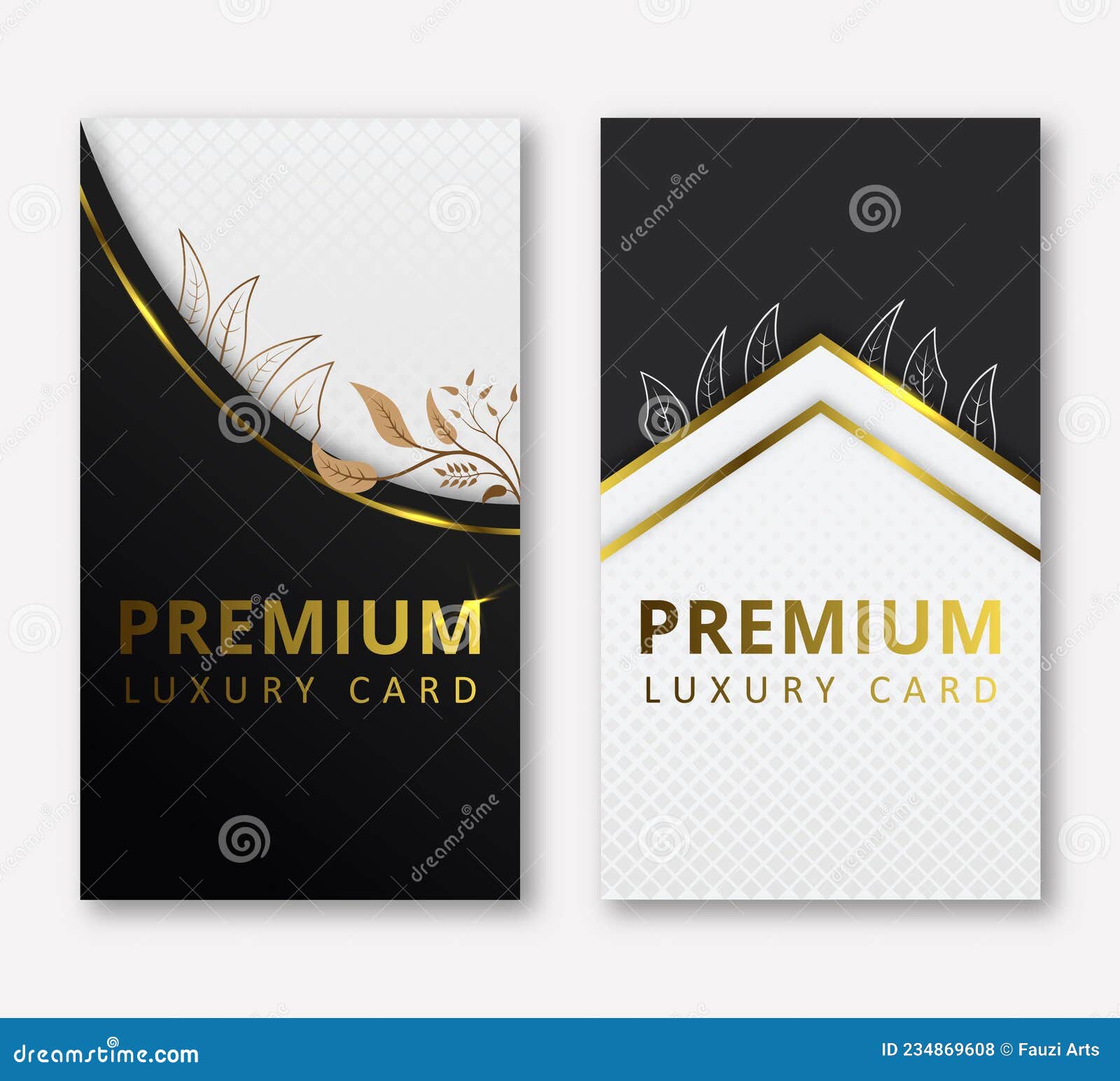 Premium Banners with Leaves Stock Vector - Illustration of banners ...