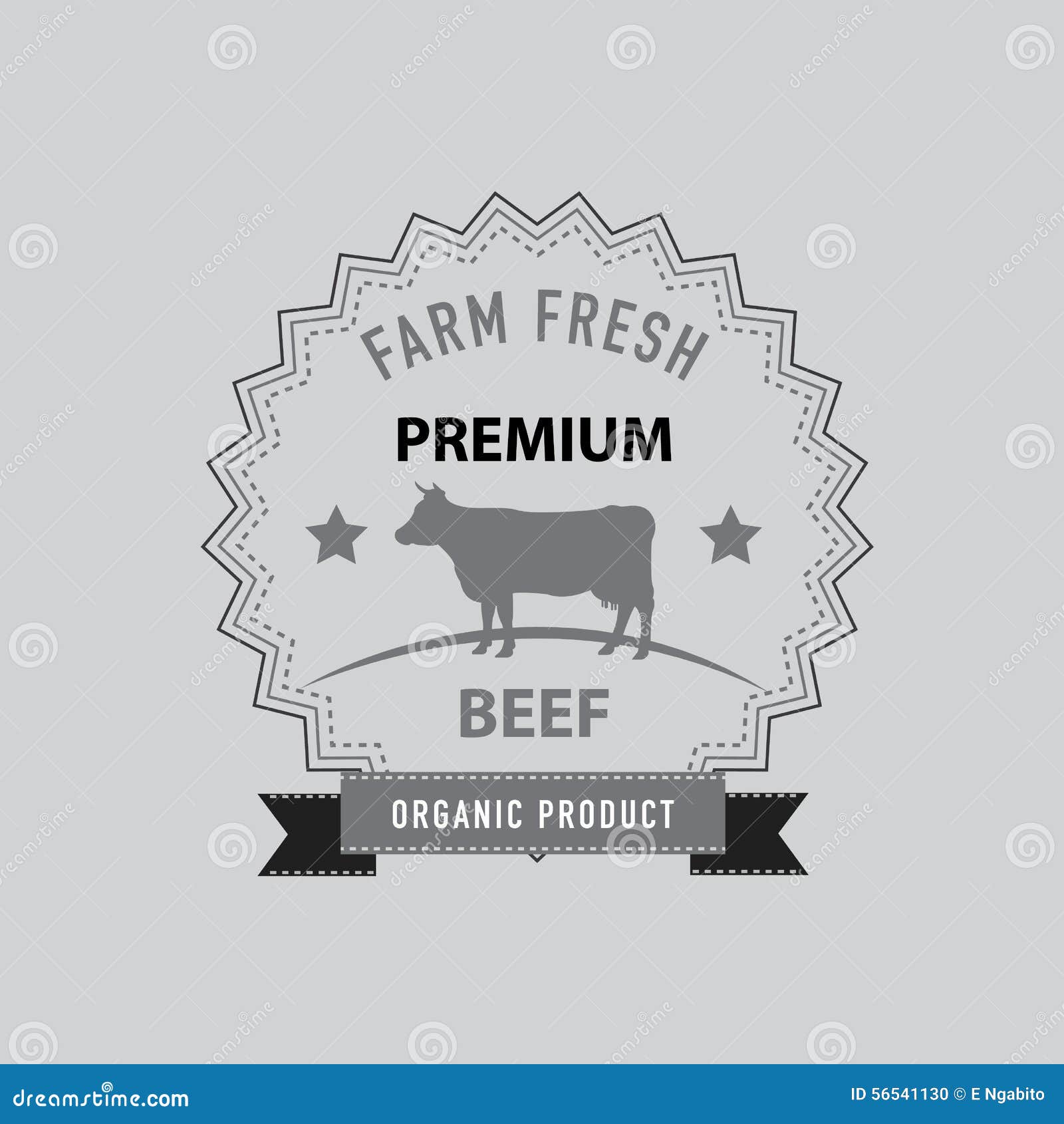 Premium Beef Icon, Sticker, Label, Tag Stock Illustration ...