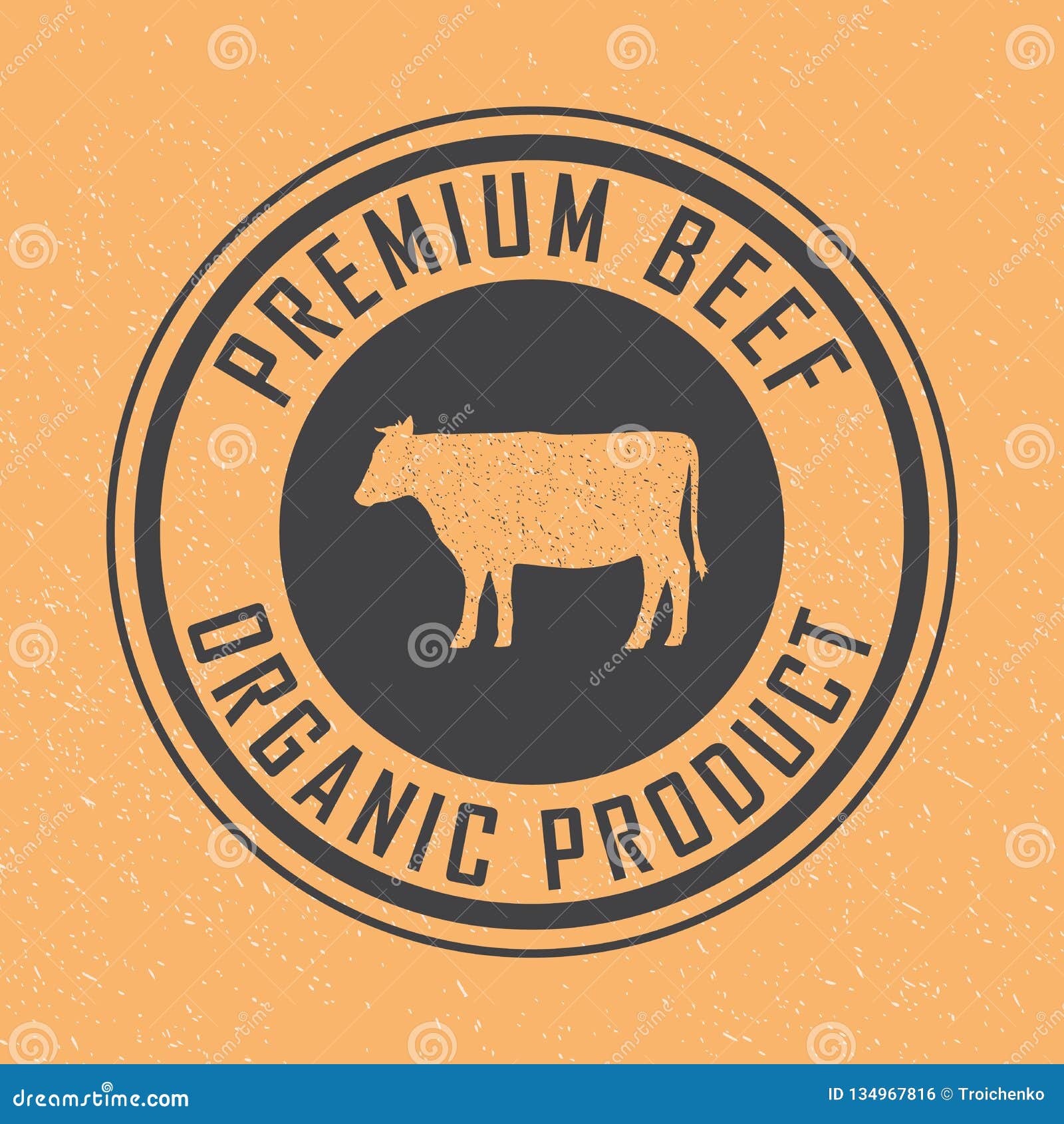 Premium Beef Logo. Labels, Badges and Design Elements. Retro Style ...